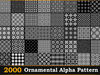 2000 Ornamental Alpha Patterns And Tileable Borders Vol-2 Texture ...