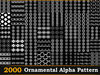 2000 Ornamental Alpha Patterns And Tileable Borders Vol-2 Texture ...