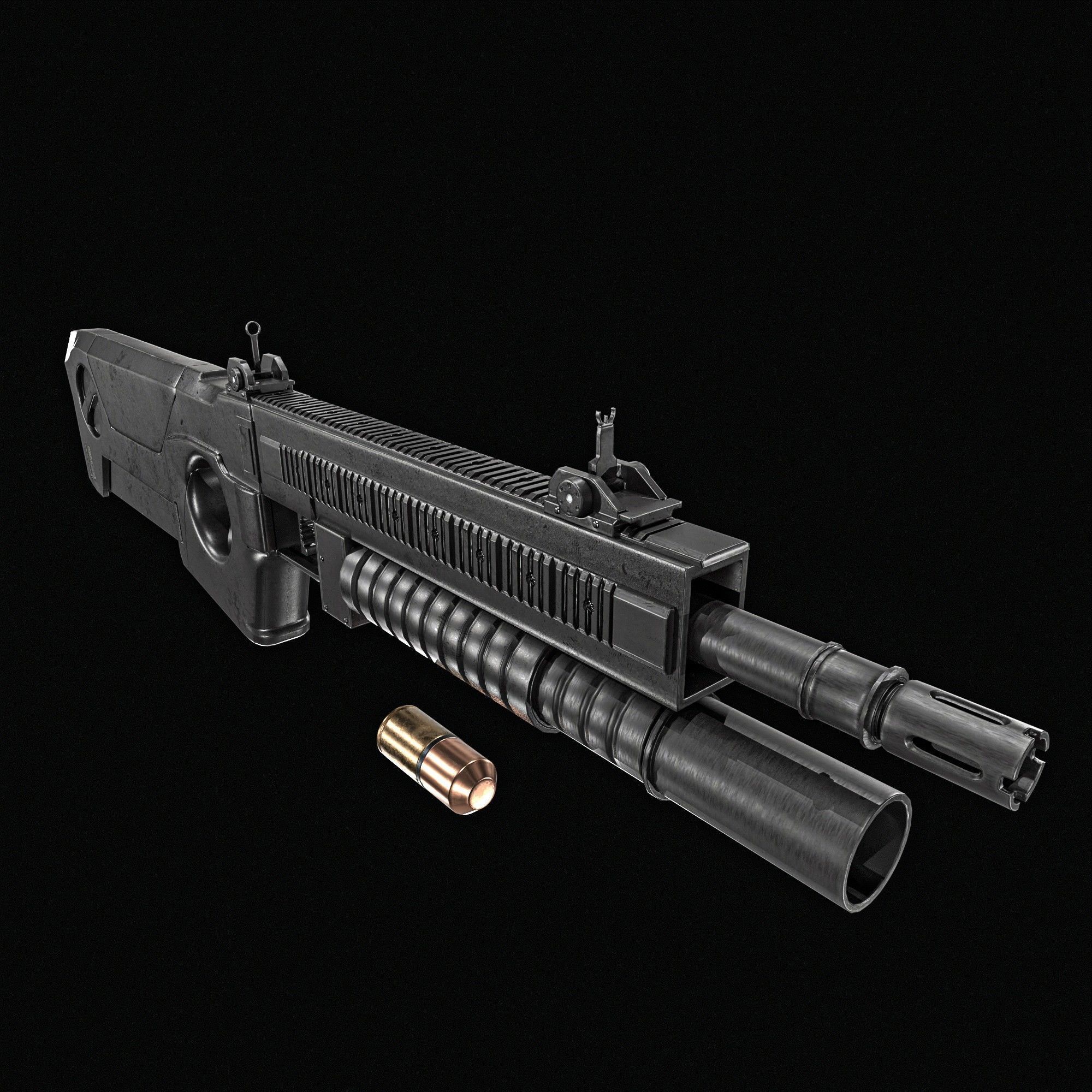 3D model Modular Rifle Caseless MR-C VR / AR / low-poly | CGTrader