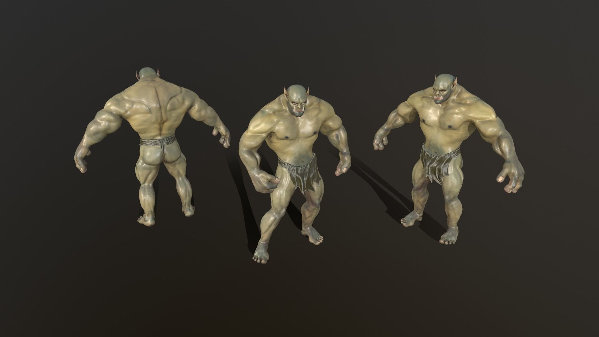 3D model Orc Fantasy character 3D Low- and High-poly model VR / AR / low-poly | CGTrader