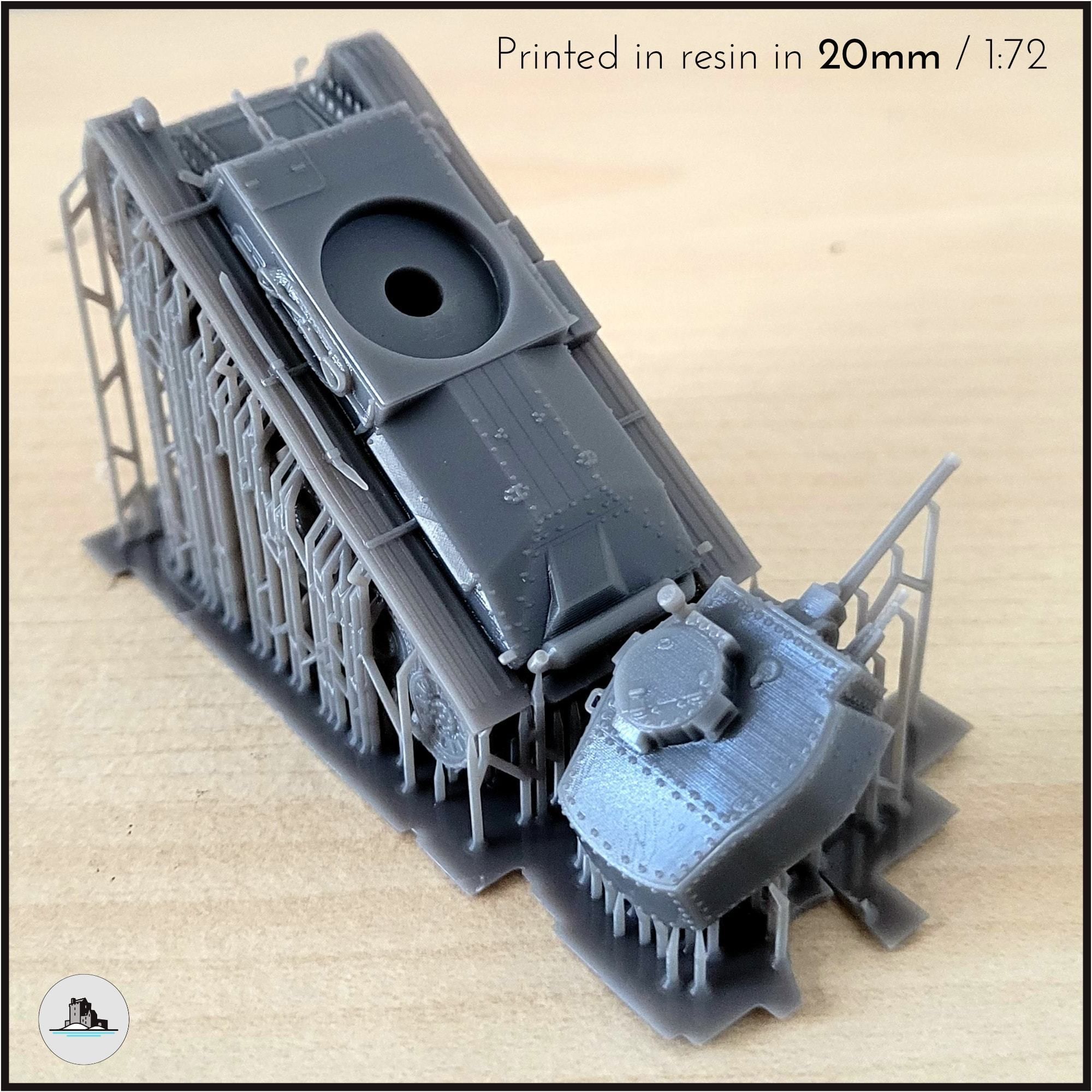 Panzer 38t Ausf G - miniatures tabletop scenery 3D model 3D printable ...