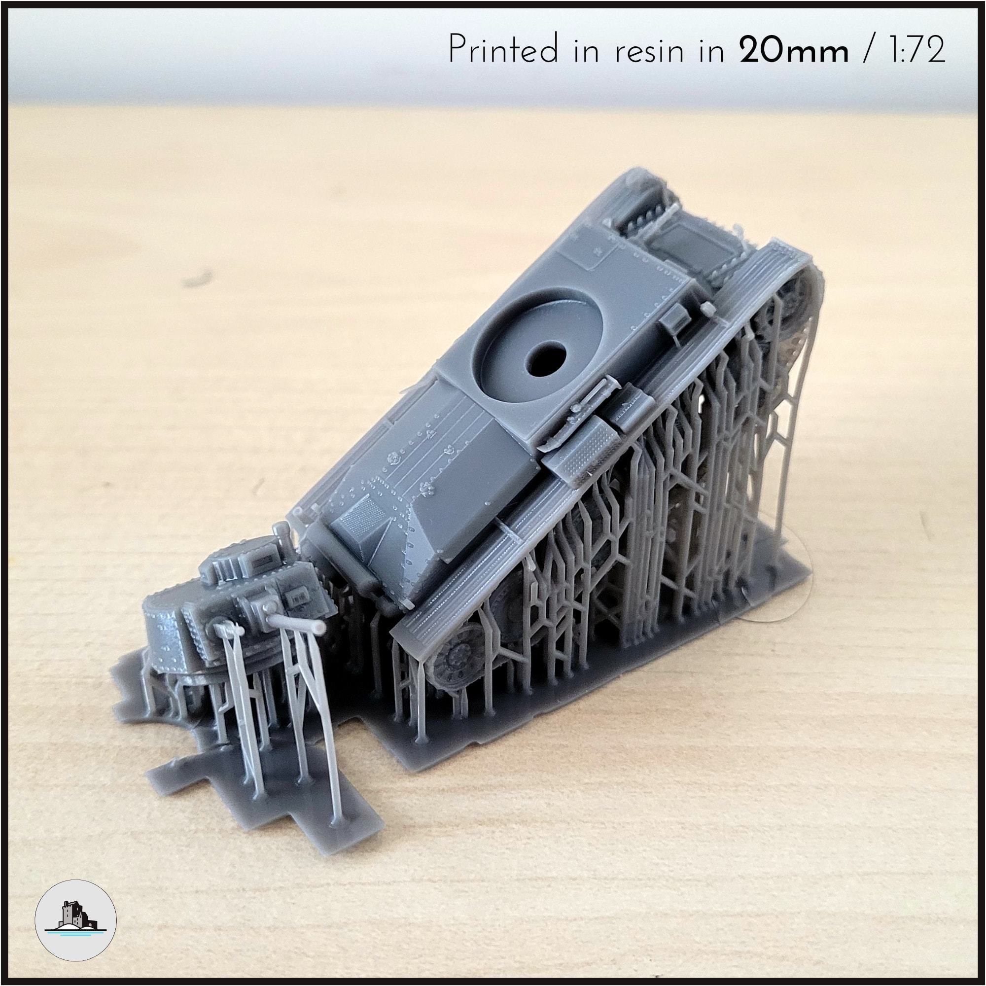Panzer 38t Ausf G - miniatures tabletop scenery 3D model 3D printable ...