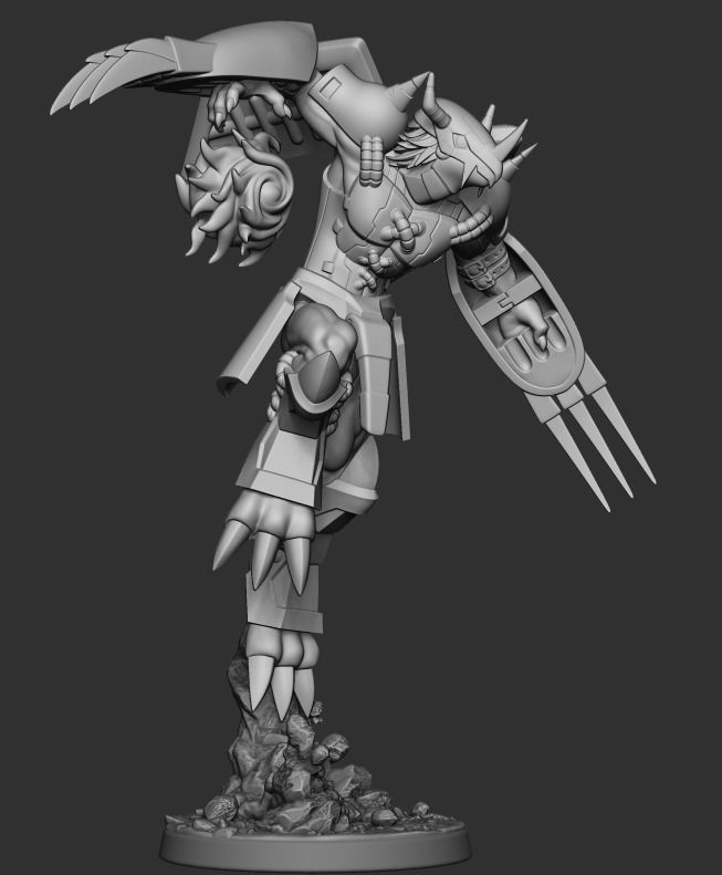 Digimon - Wargreymon 3D model 3D printable | CGTrader