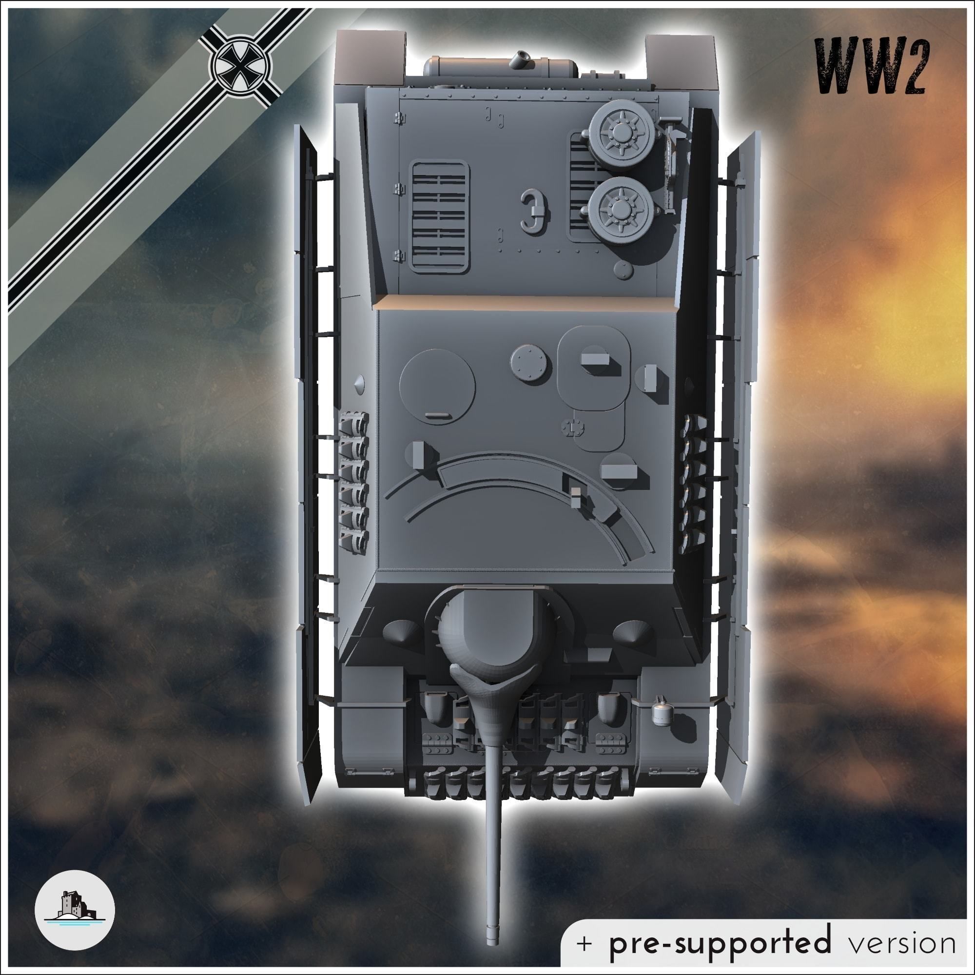Jagdpanzer IV 70 V - miniatures tabletop scenery 3D model 3D printable ...