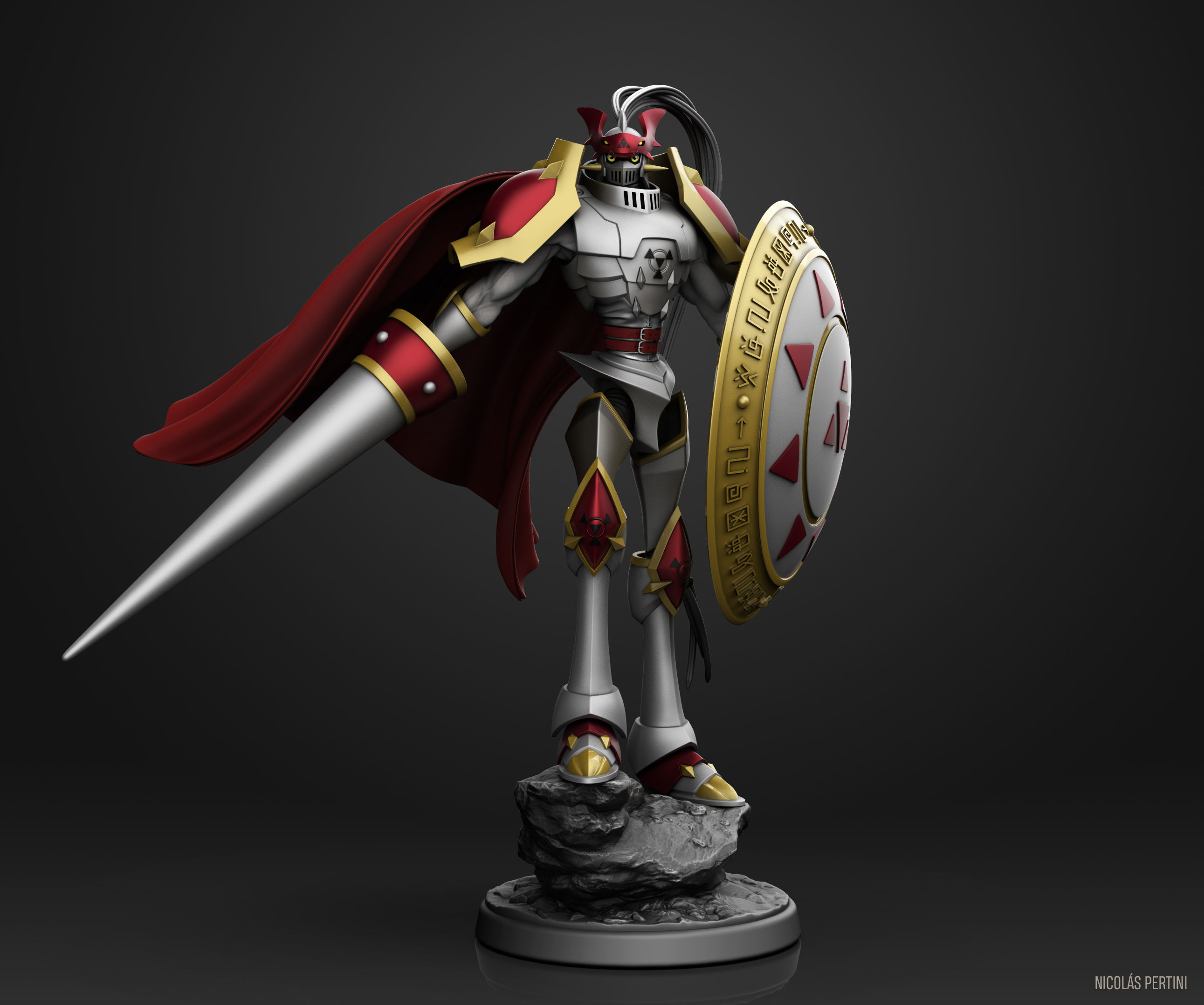 Digimon - Gallantmon 3D model 3D printable | CGTrader