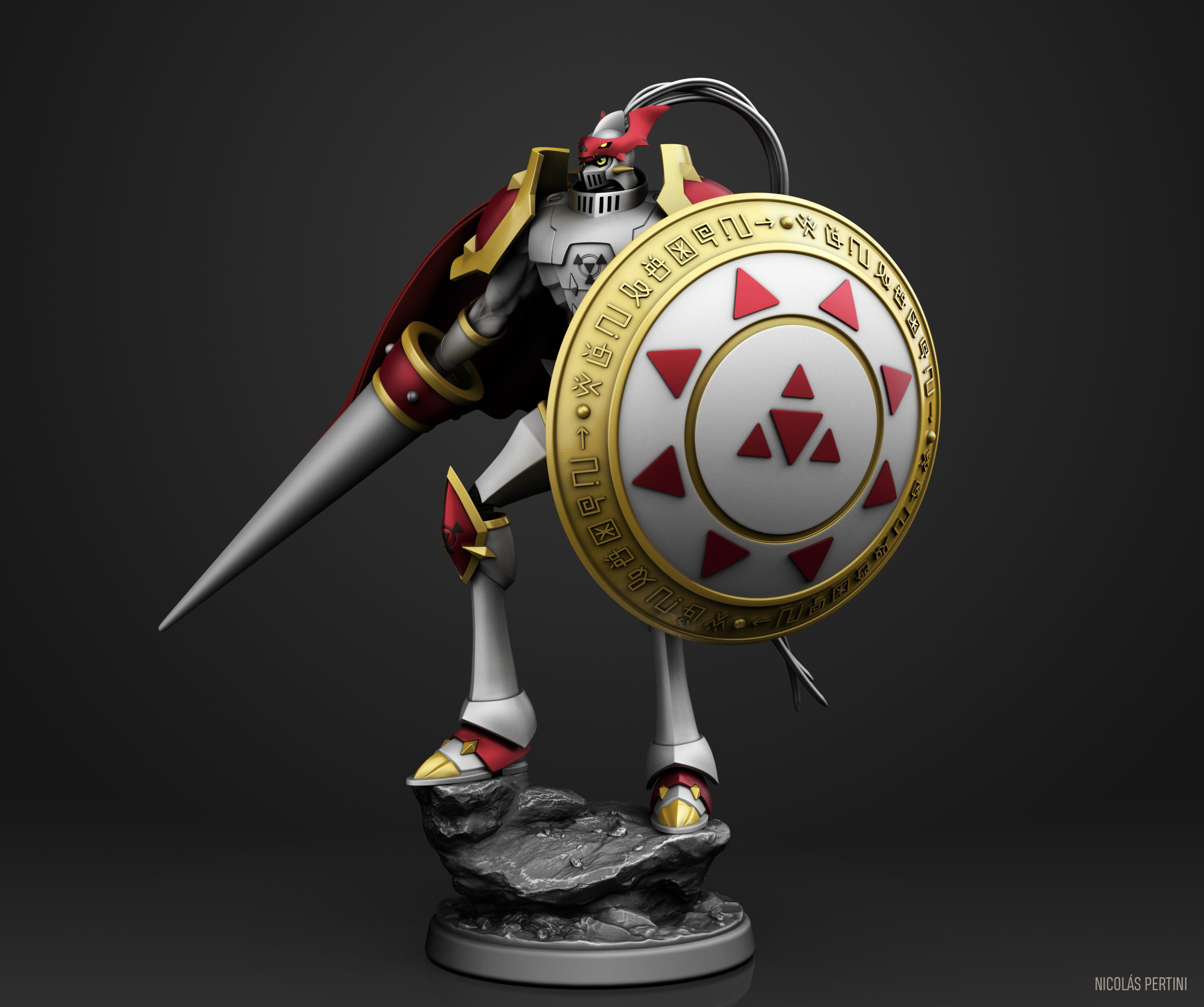 Digimon - Gallantmon 3D model 3D printable | CGTrader