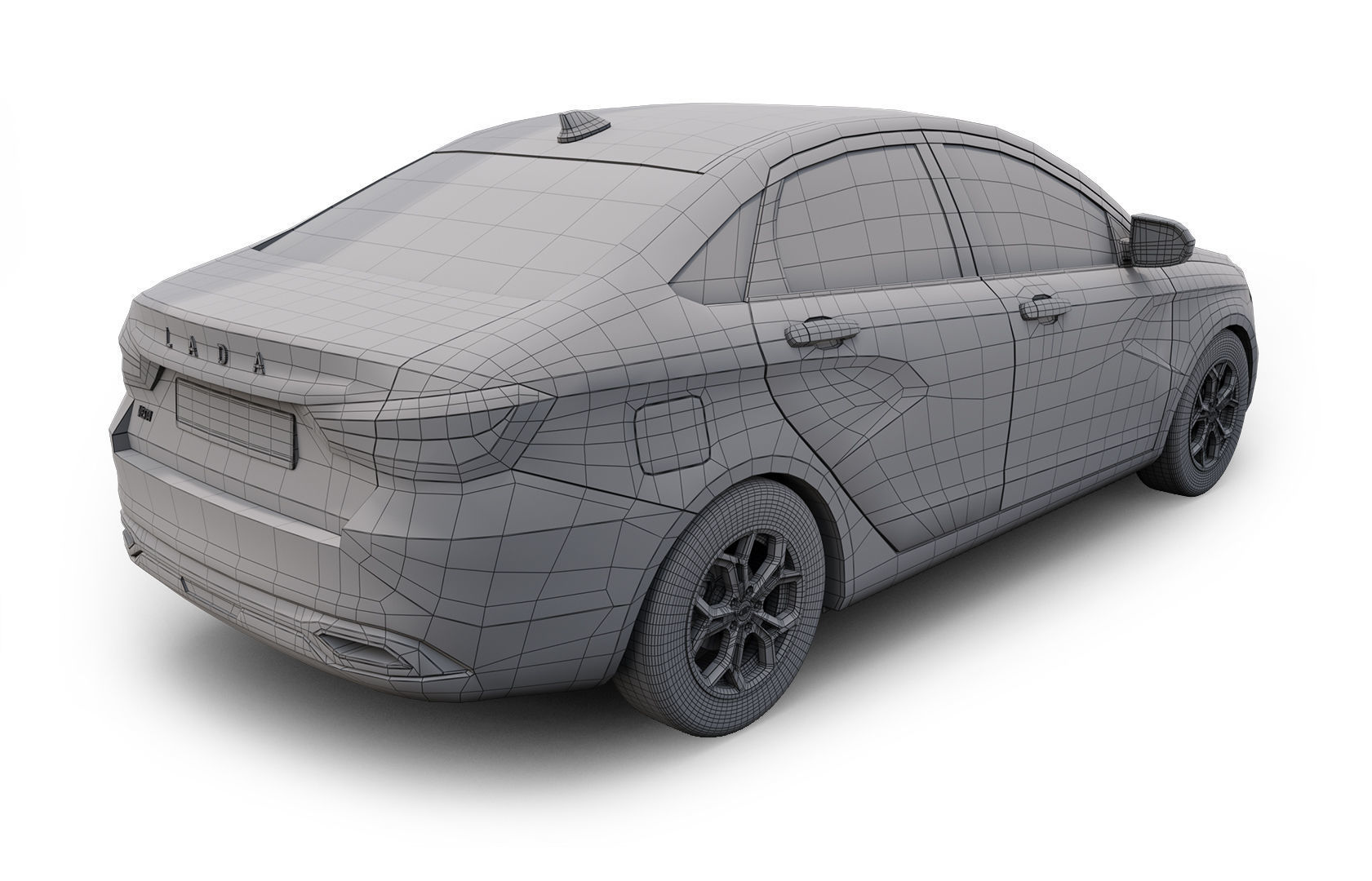 3D model Lada vesta sedan 2023 VR / AR / low-poly | CGTrader