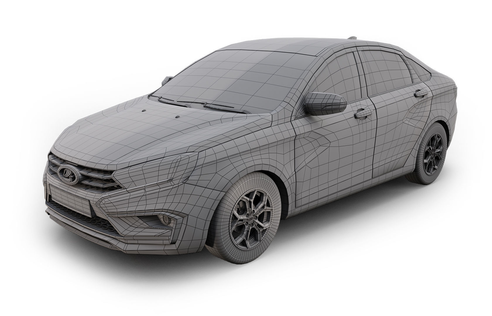 3D model Lada vesta sedan 2023 VR / AR / low-poly | CGTrader