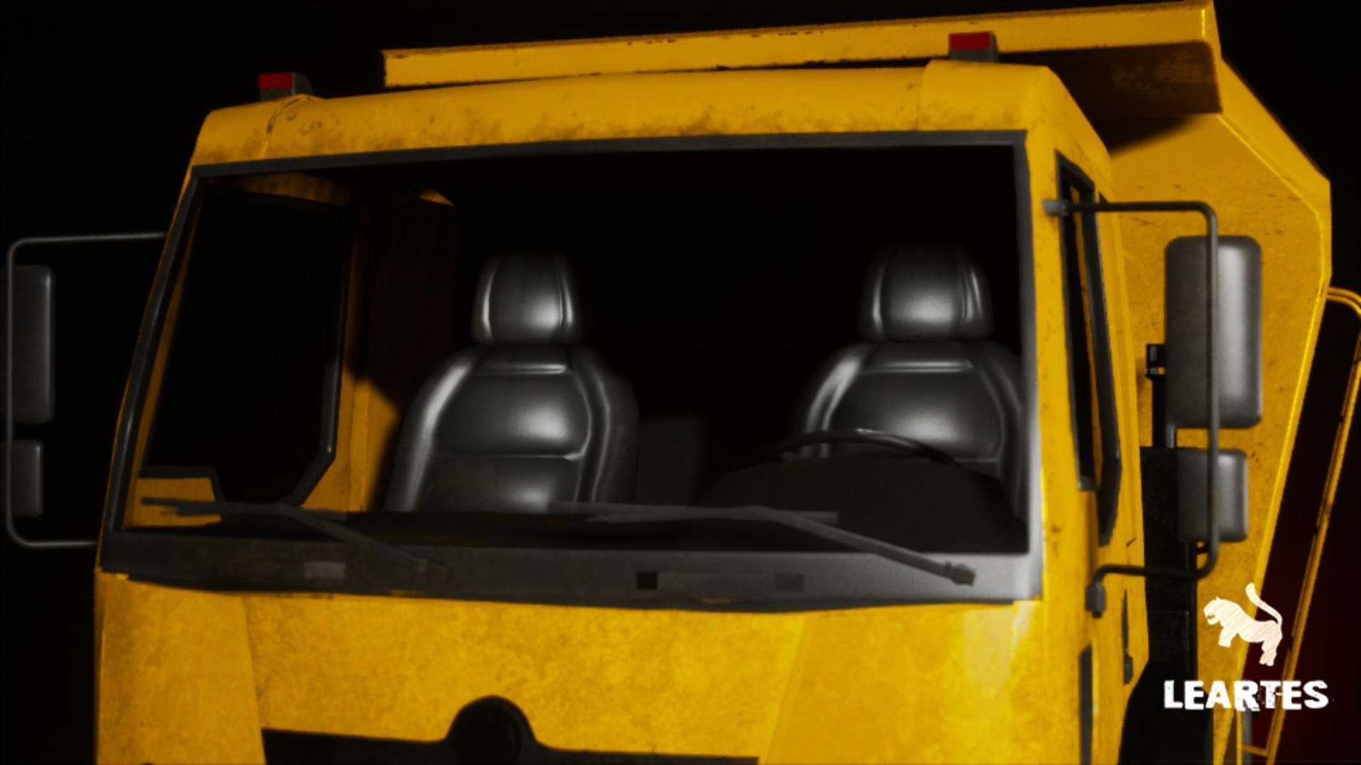 3D model Driveable Animated Construction Truck 02 VR / AR / low-poly ...