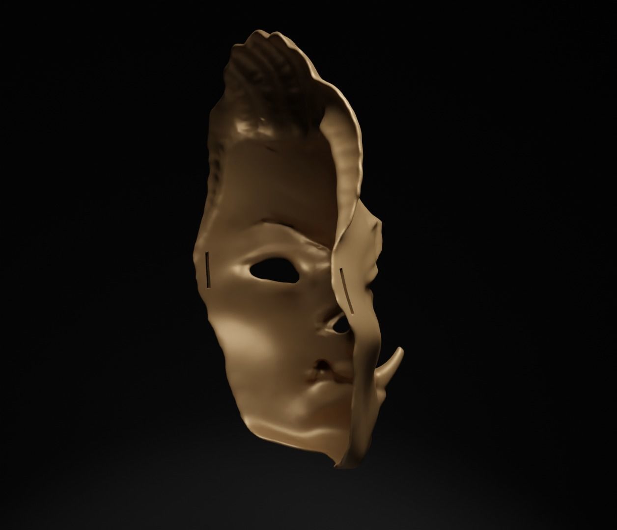 Warrior - Knight Face Mask 3D model 3D printable | CGTrader