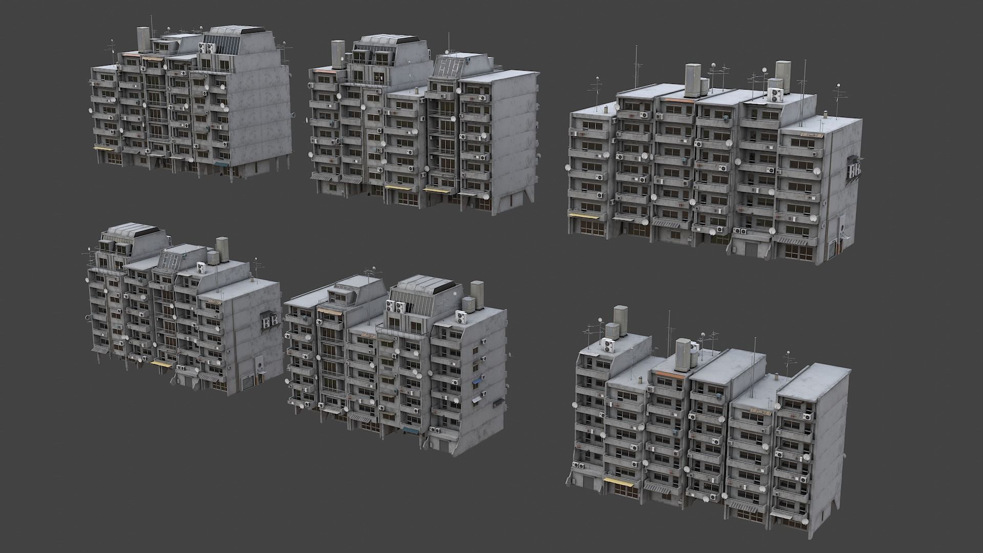 Cyberpunk City Asset Pack 3D model | CGTrader