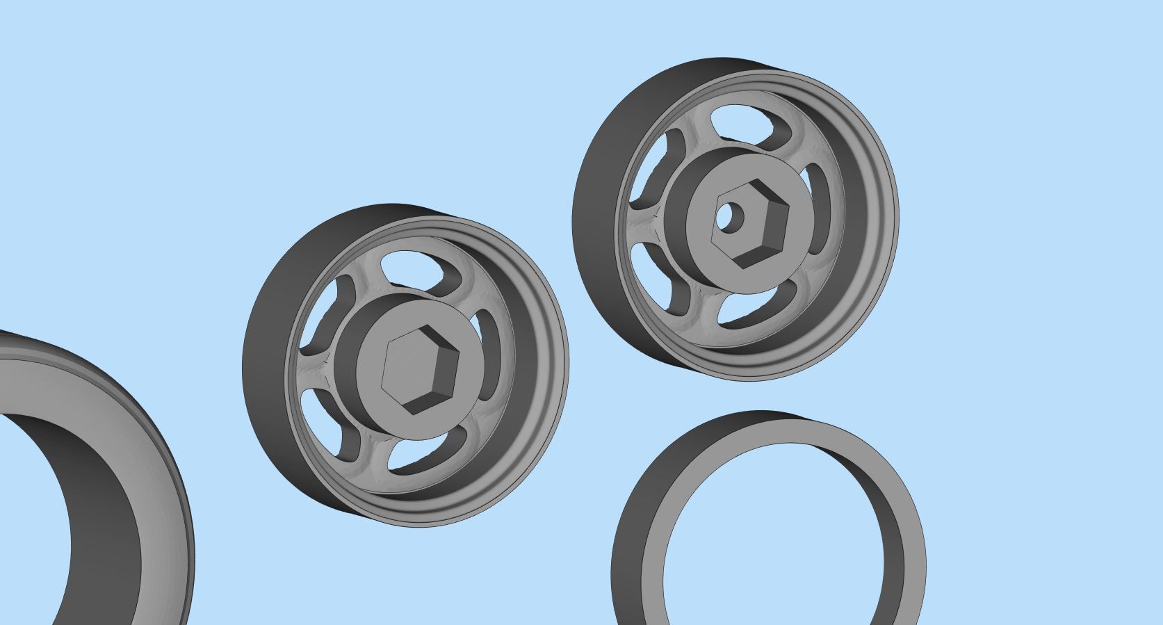 Rims and Tires ready to print STL File 3D printing wheel 3D model 3D printable | CGTrader