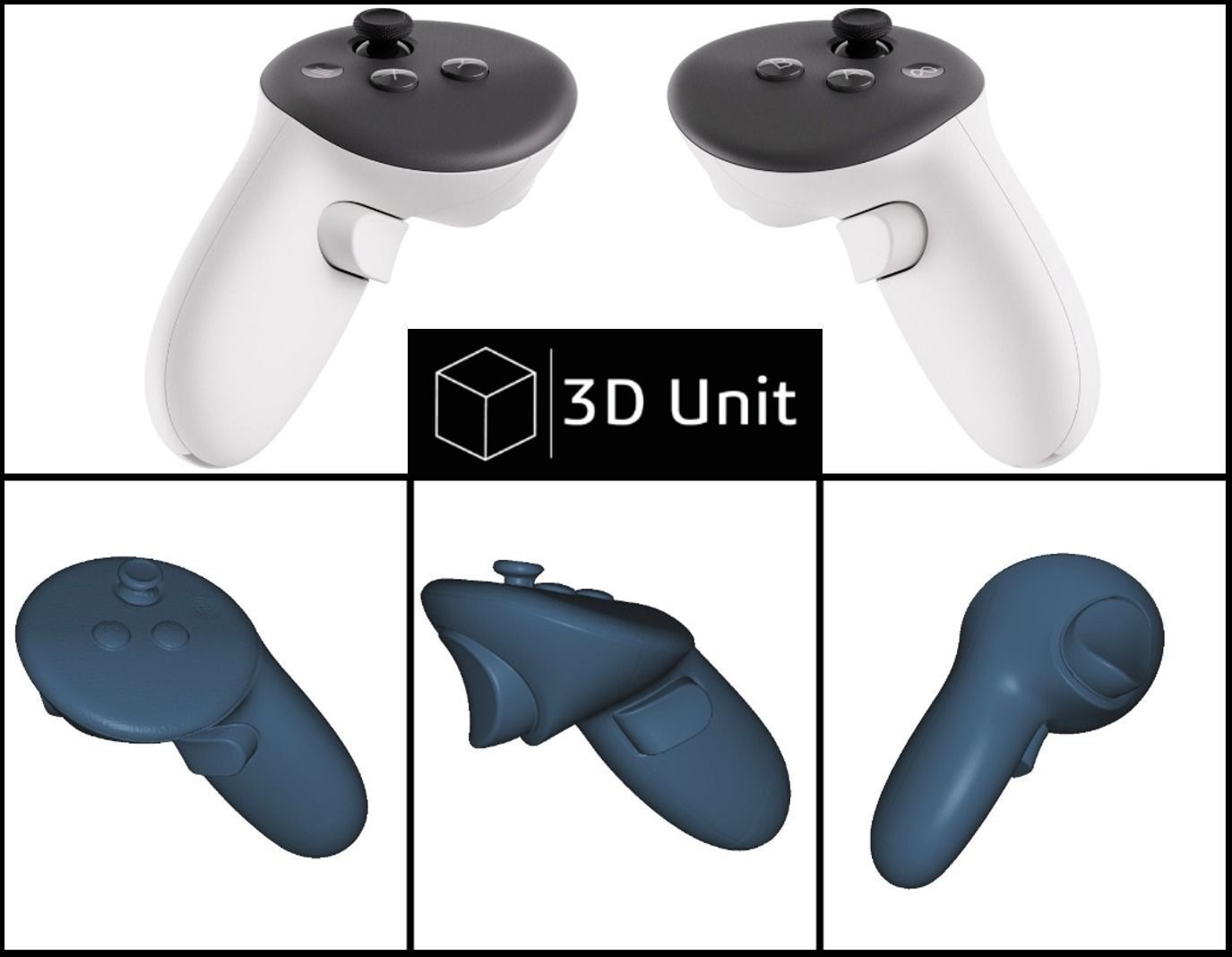 Oculus Meta Quest 3 controller 3D scan 3D model 3D printable | CGTrader