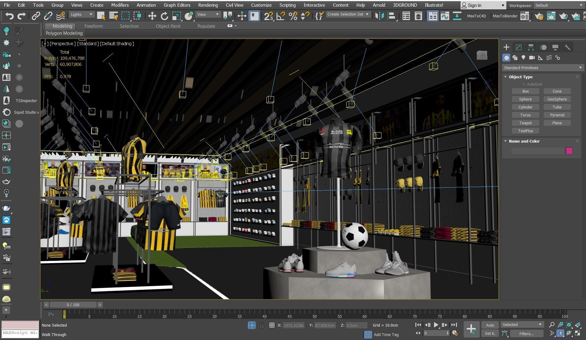 3D model Saudi sport shop - al-ittihad sports store 3d model VR / AR ...