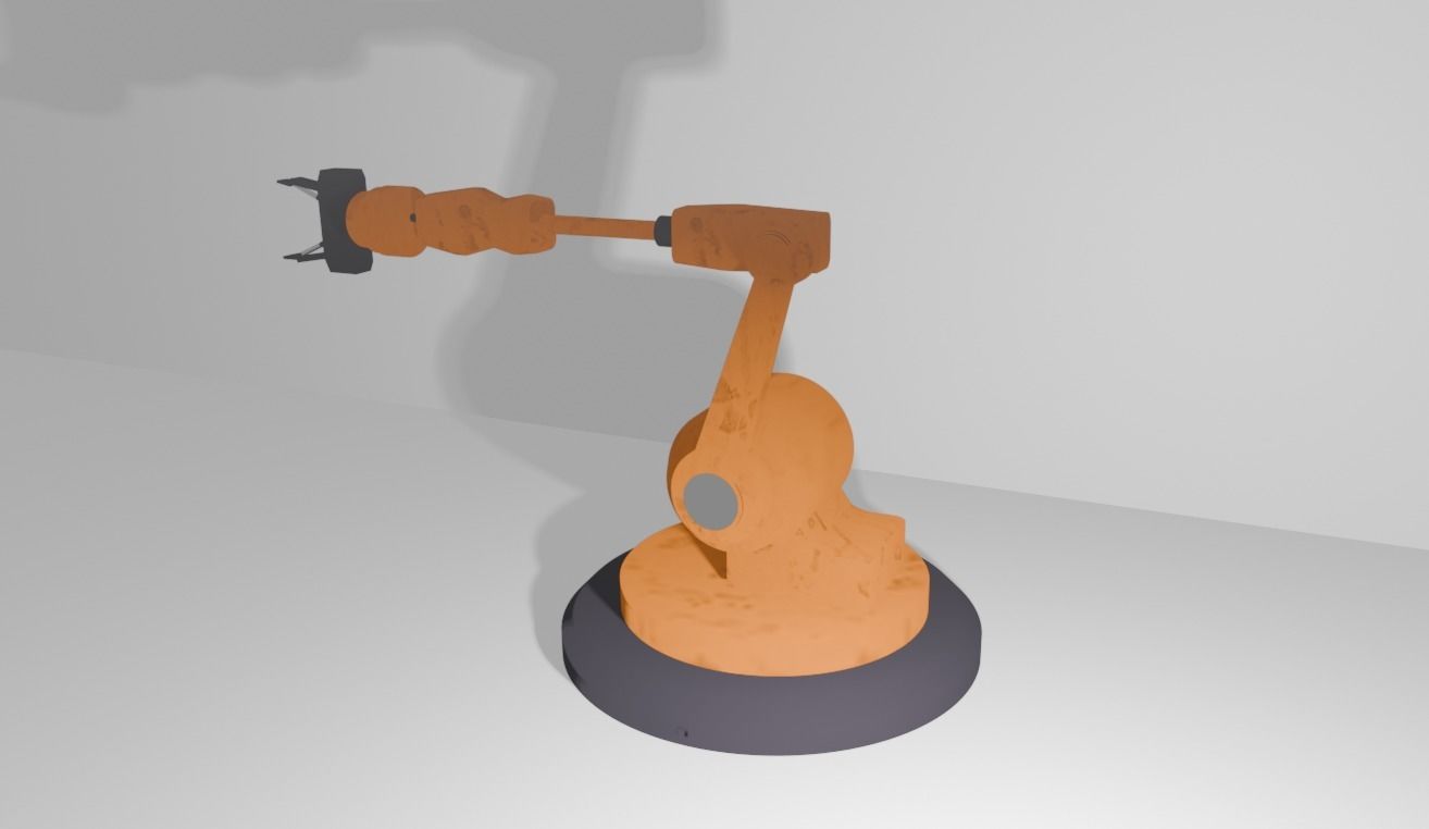 Low poly robotic arm free 3D model | CGTrader