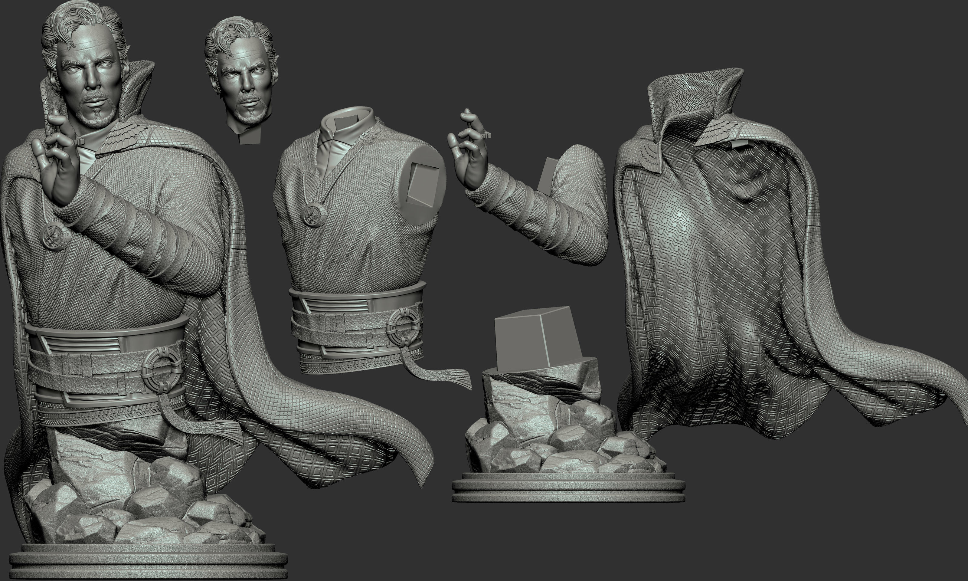 Bust Doctor strange 3D model 3D printable | CGTrader