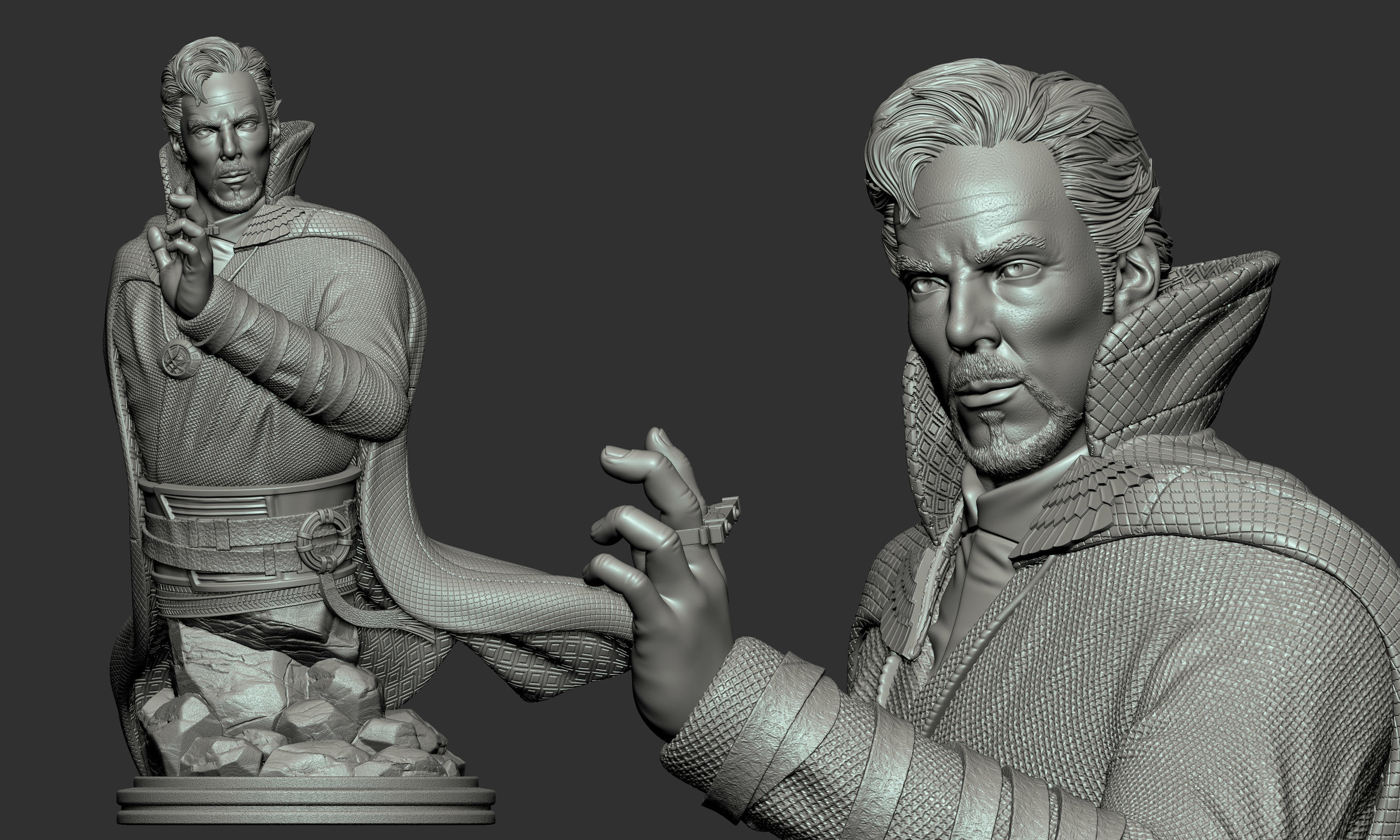 Bust Doctor strange 3D model 3D printable | CGTrader