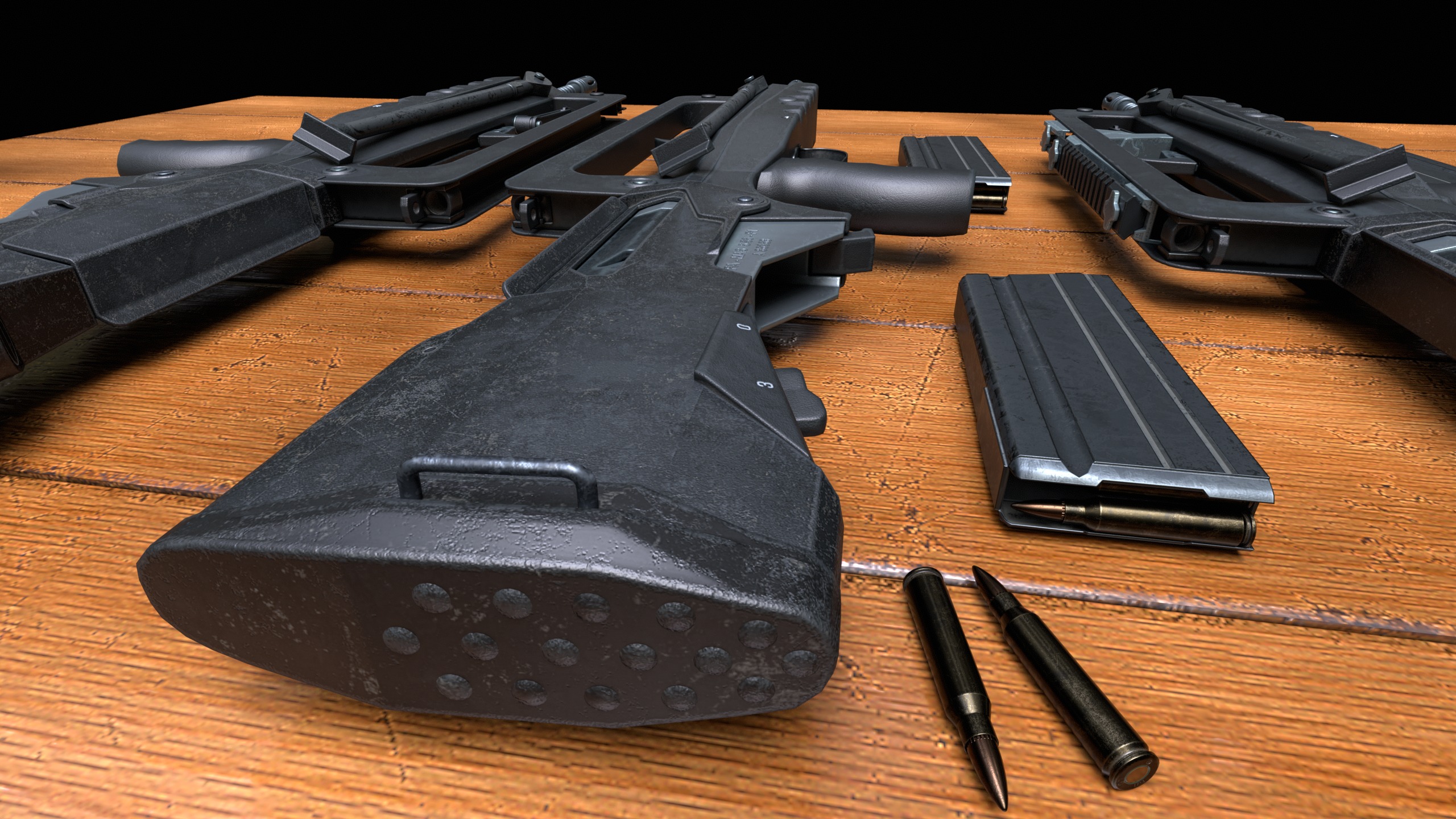 3D model FAMAS F1 assault rifle VR / AR / low-poly | CGTrader