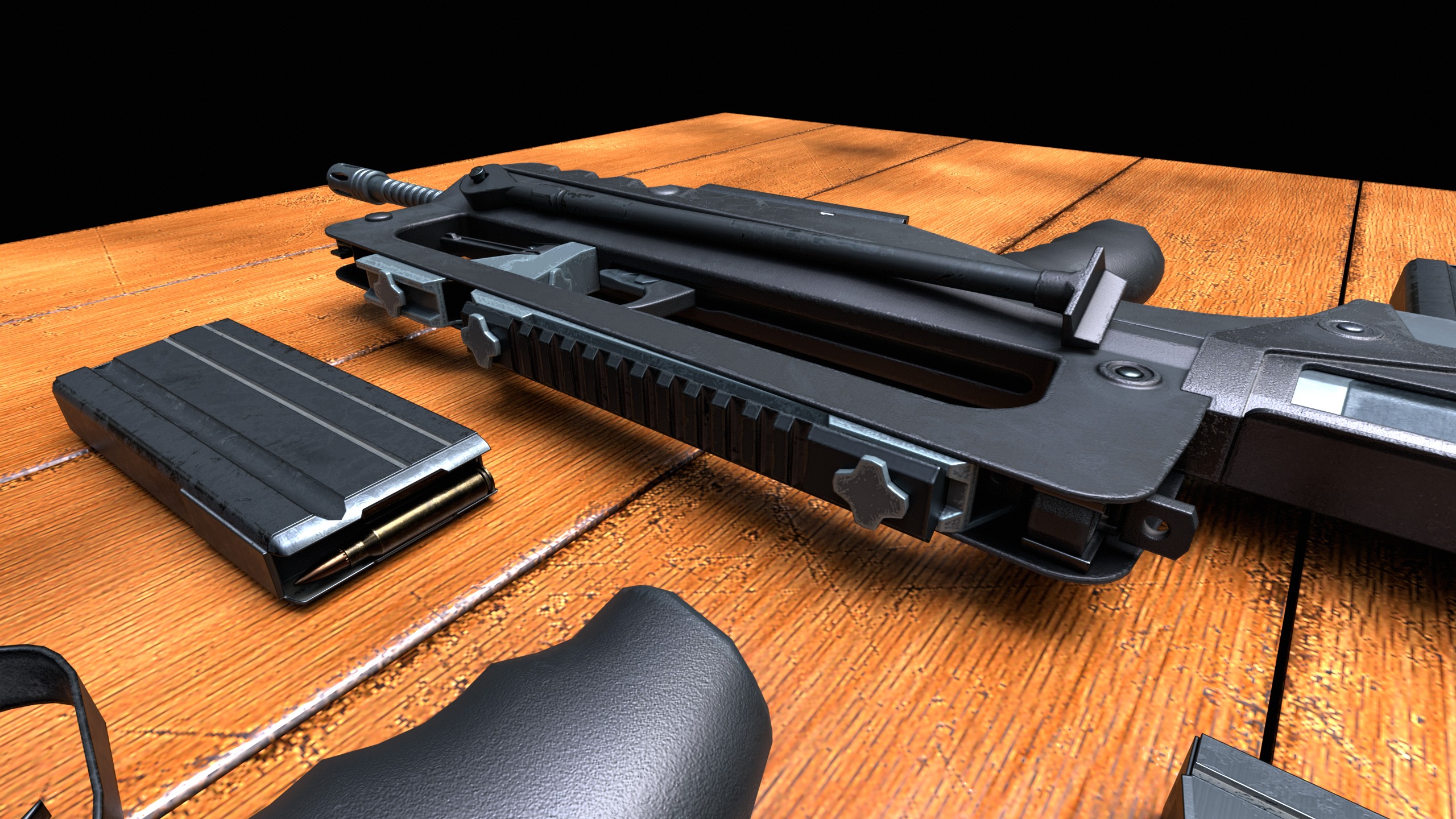 3D model FAMAS F1 assault rifle VR / AR / low-poly | CGTrader