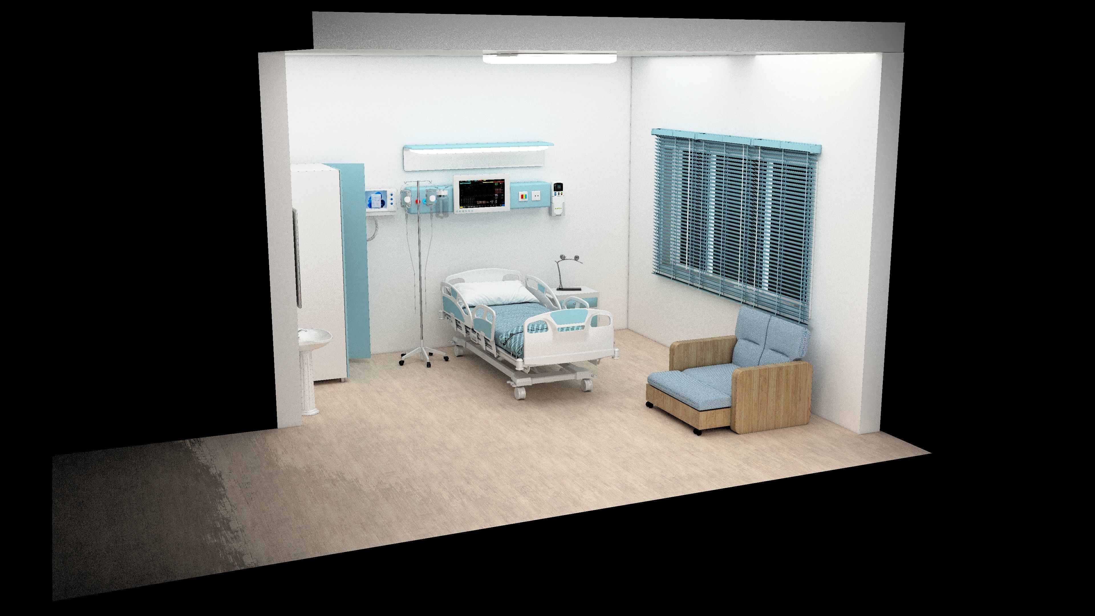 Hospital Room 5 - 4K 3D model | CGTrader
