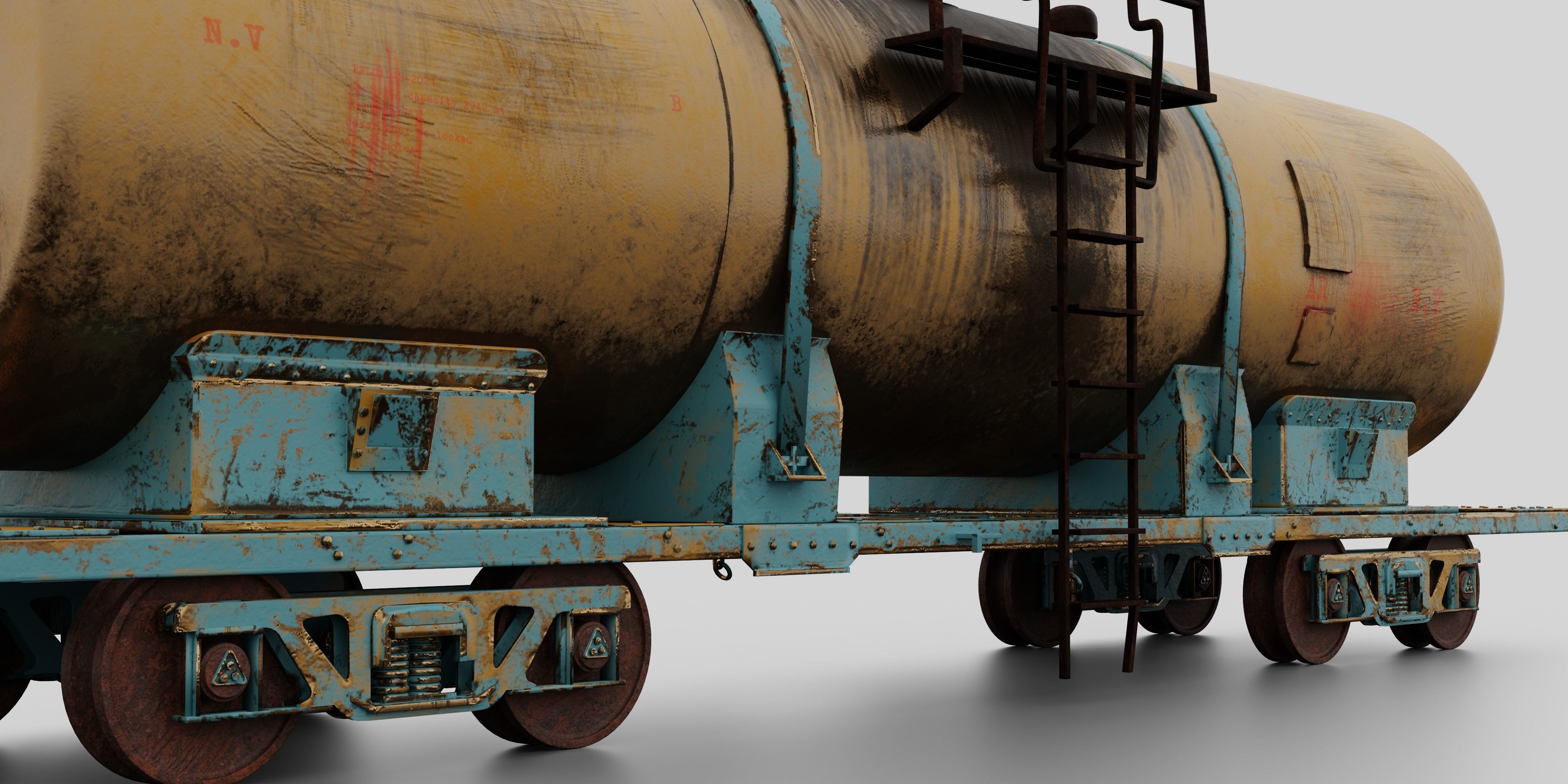 Train tanker 3D model | CGTrader