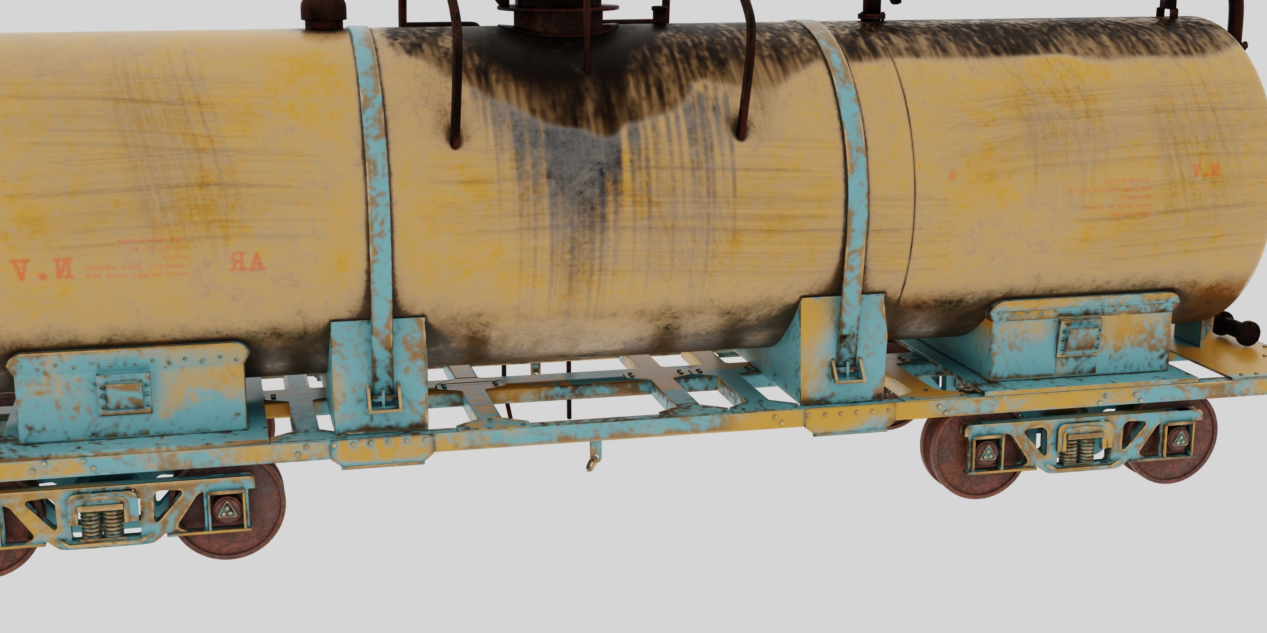 Train tanker 3D model | CGTrader