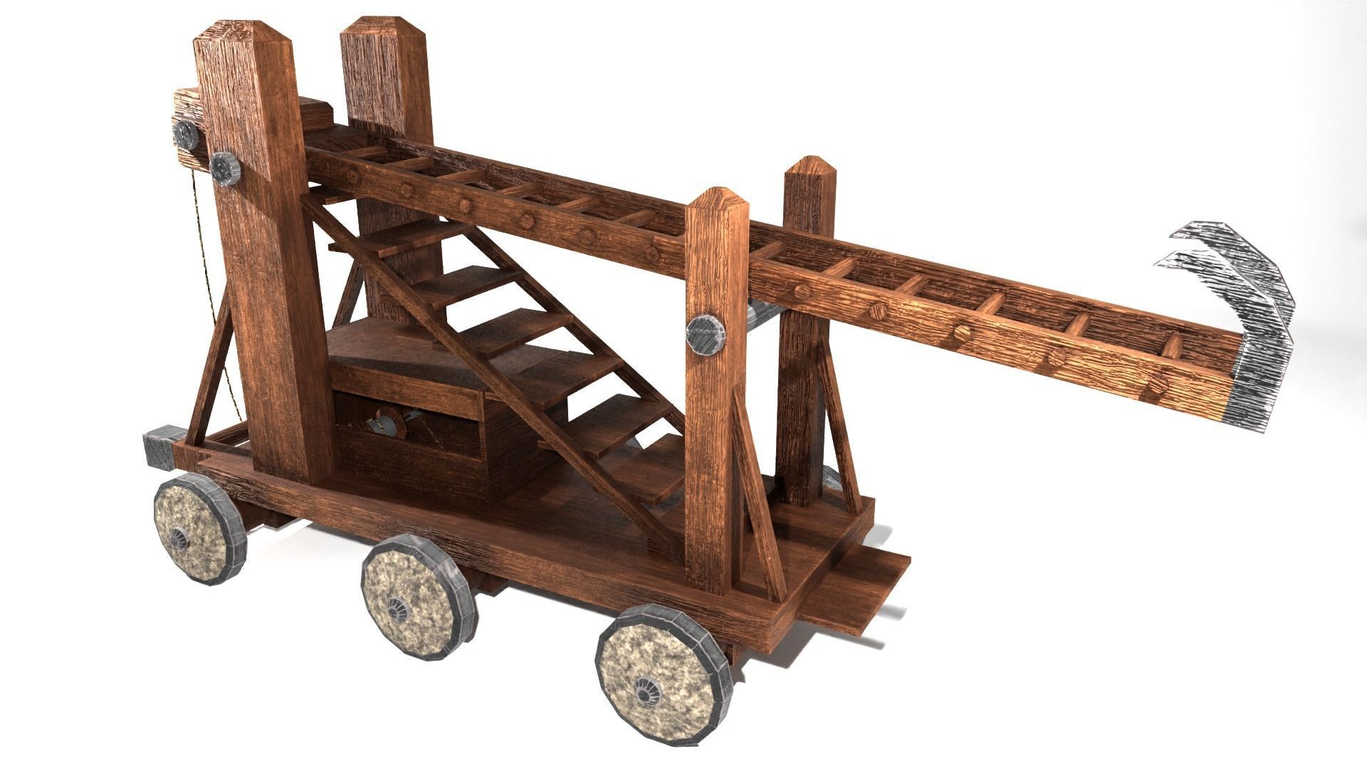 3D model Medieval Siege Ladder - High Detail 3D Model VR / AR / low ...