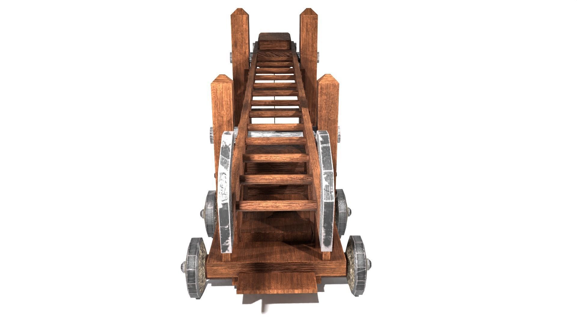3D model Medieval Siege Ladder - High Detail 3D Model VR / AR / low ...
