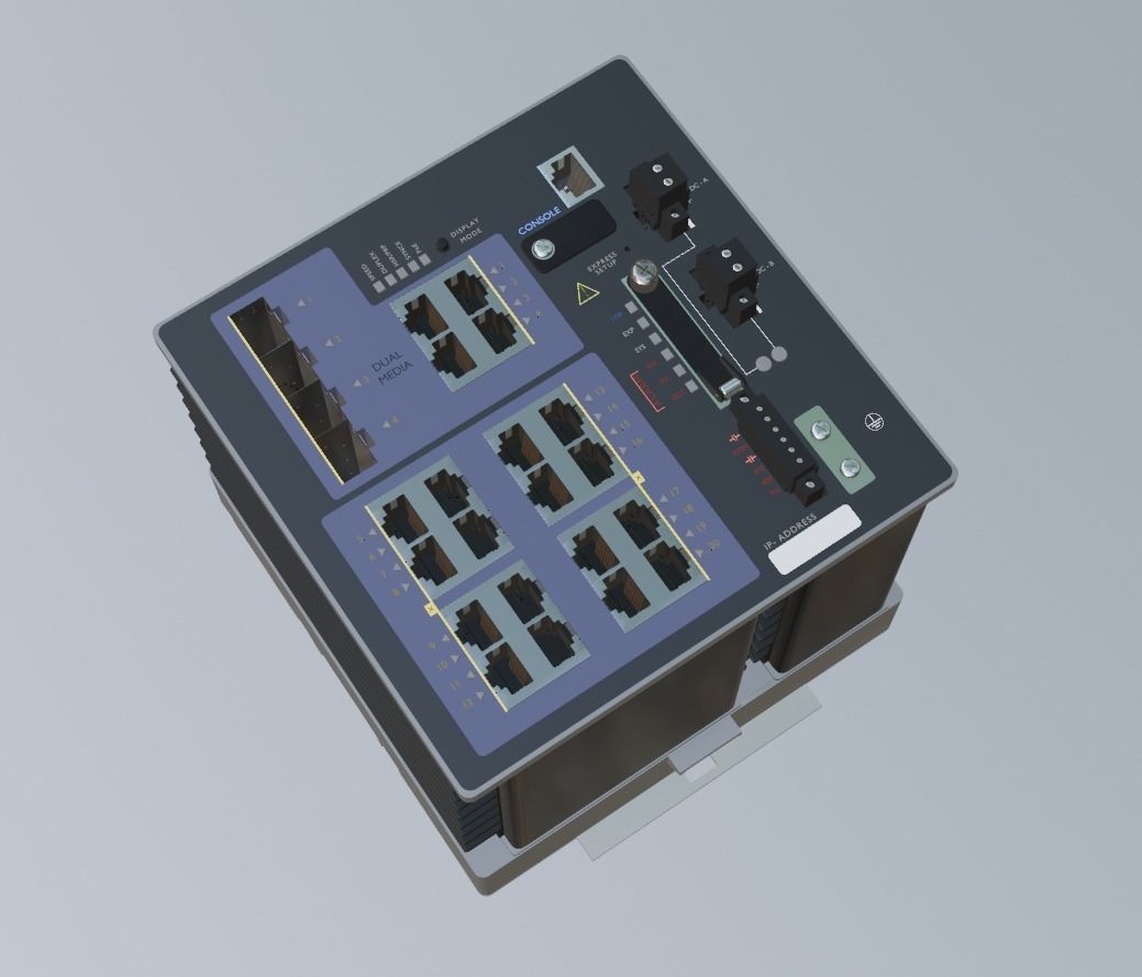 IE 4000 Network Switch 3D Model 3D model | CGTrader