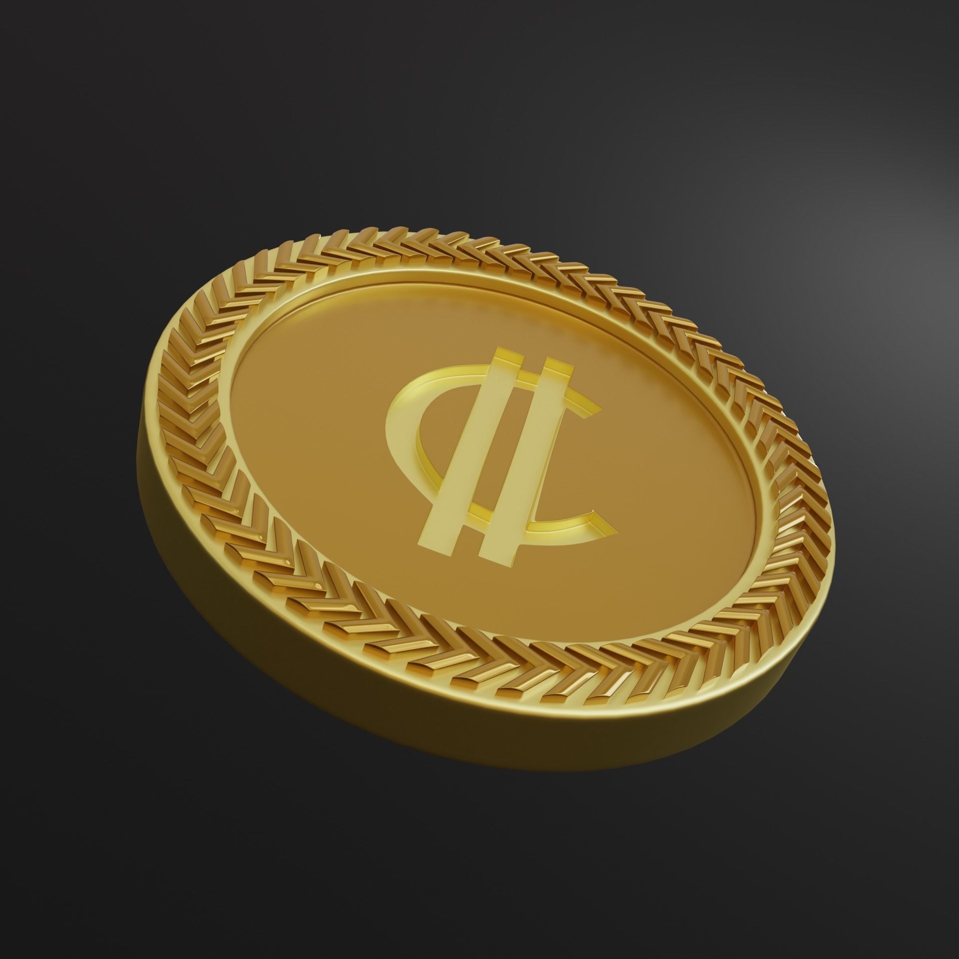 colon coin free 3D model 3D printable | CGTrader
