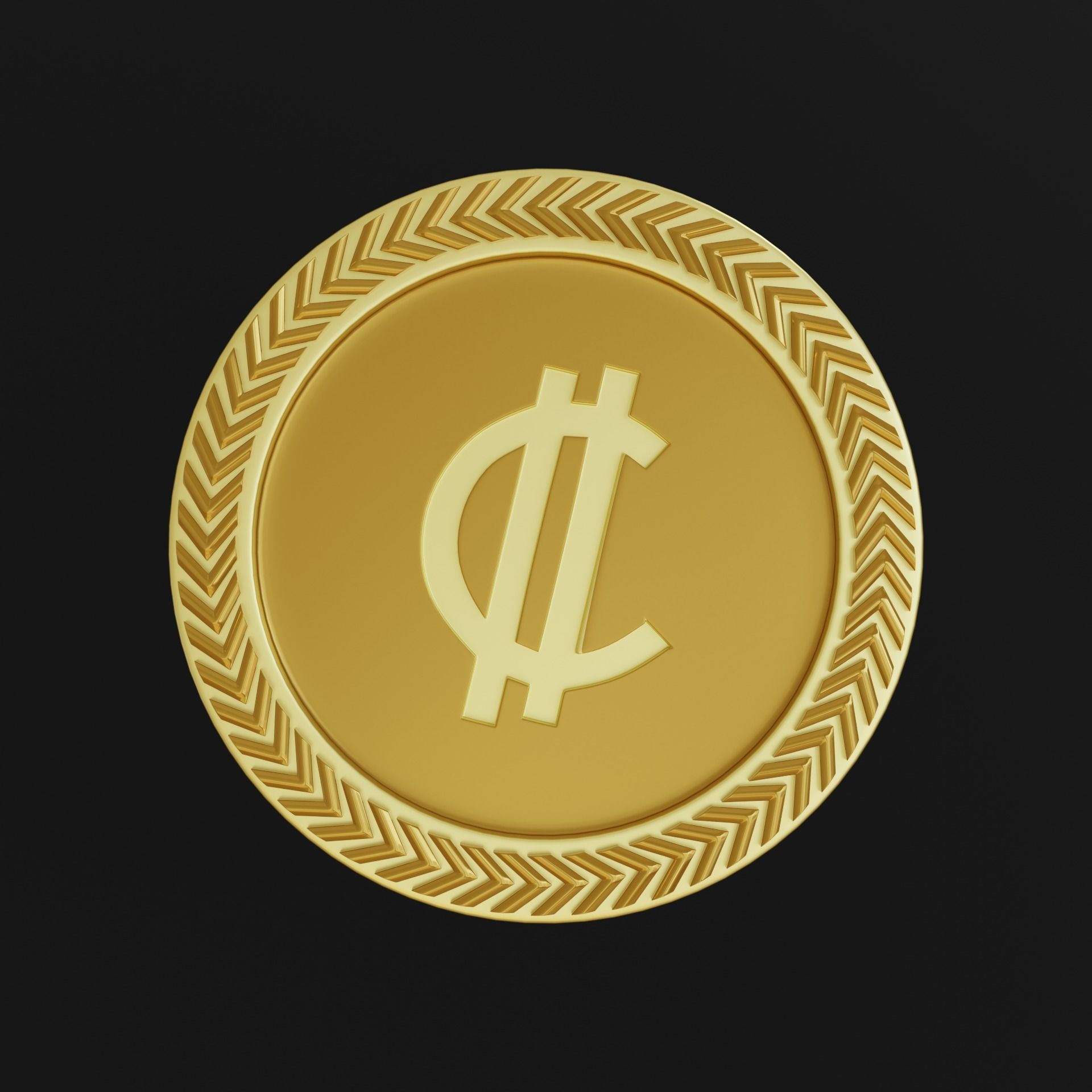 colon coin free 3D model 3D printable | CGTrader