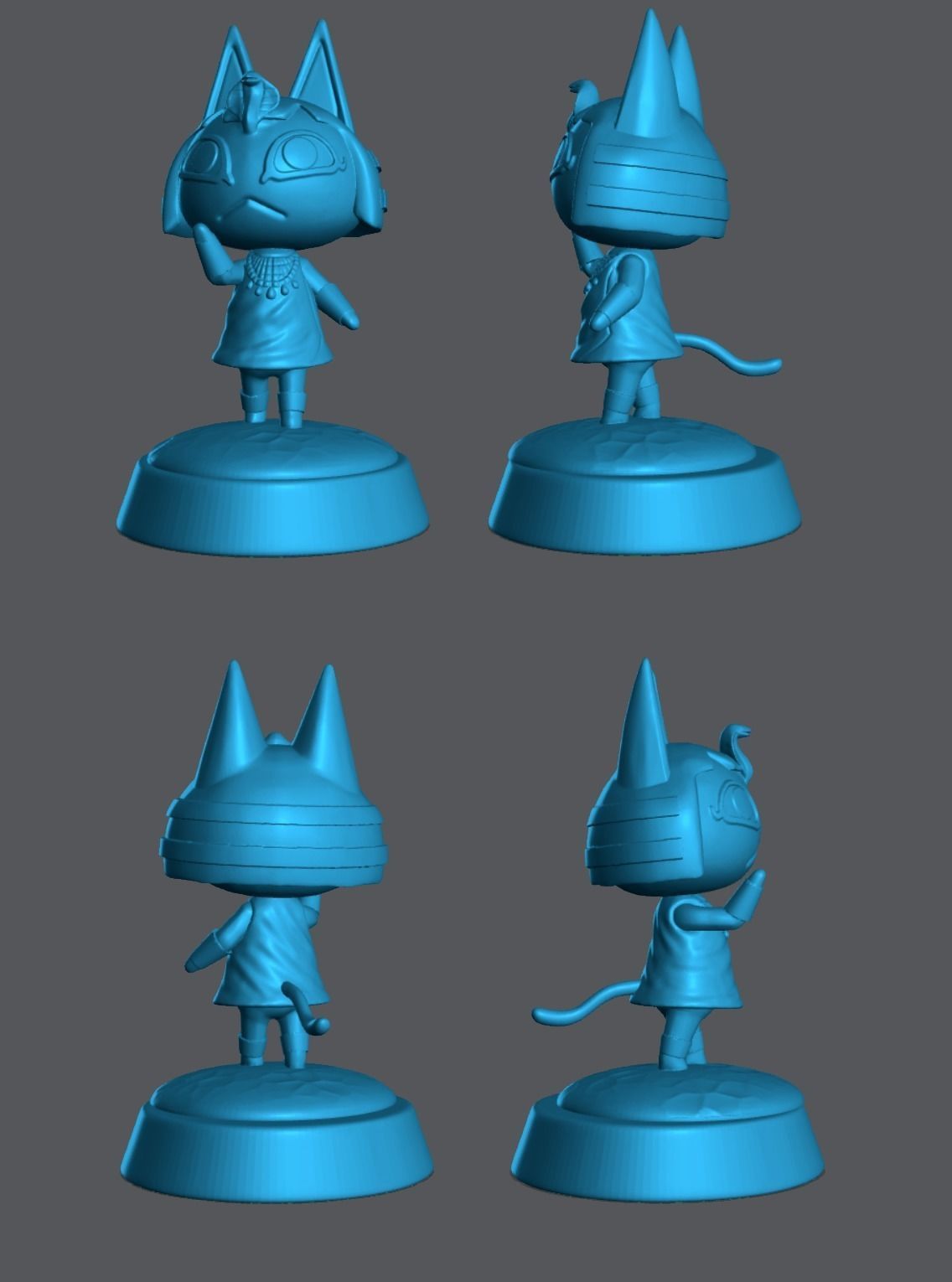 Ankha - Animal Crossing 3D Printable STL Model 3D model 3D printable ...