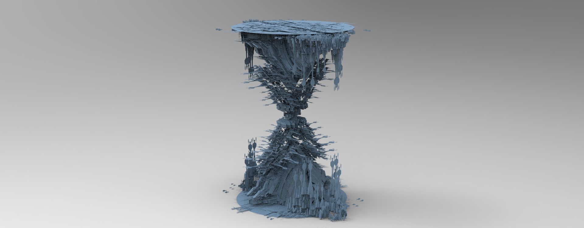 Sci Fi Chrysler Building Tower hourglass tower 3D model | CGTrader