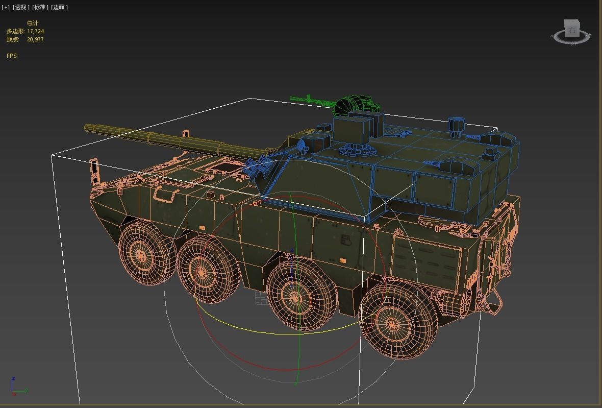 3D model 4 coatings of PLA Army ZTL191 ZTL-191 wheeled Tank Destroyer ...