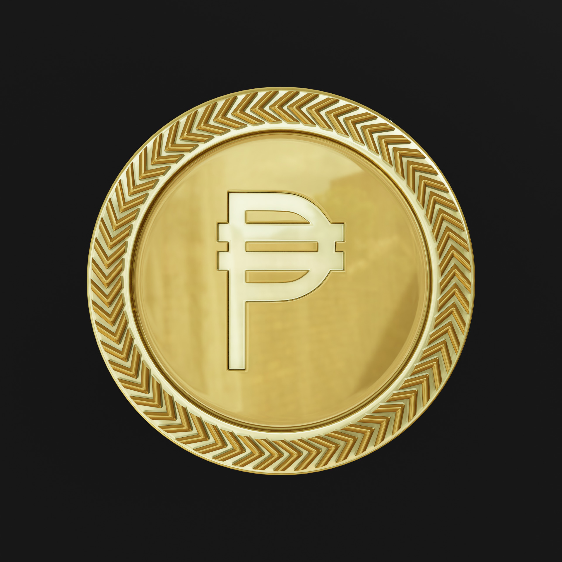 peso coin free VR / AR / low-poly 3D model 3D printable | CGTrader