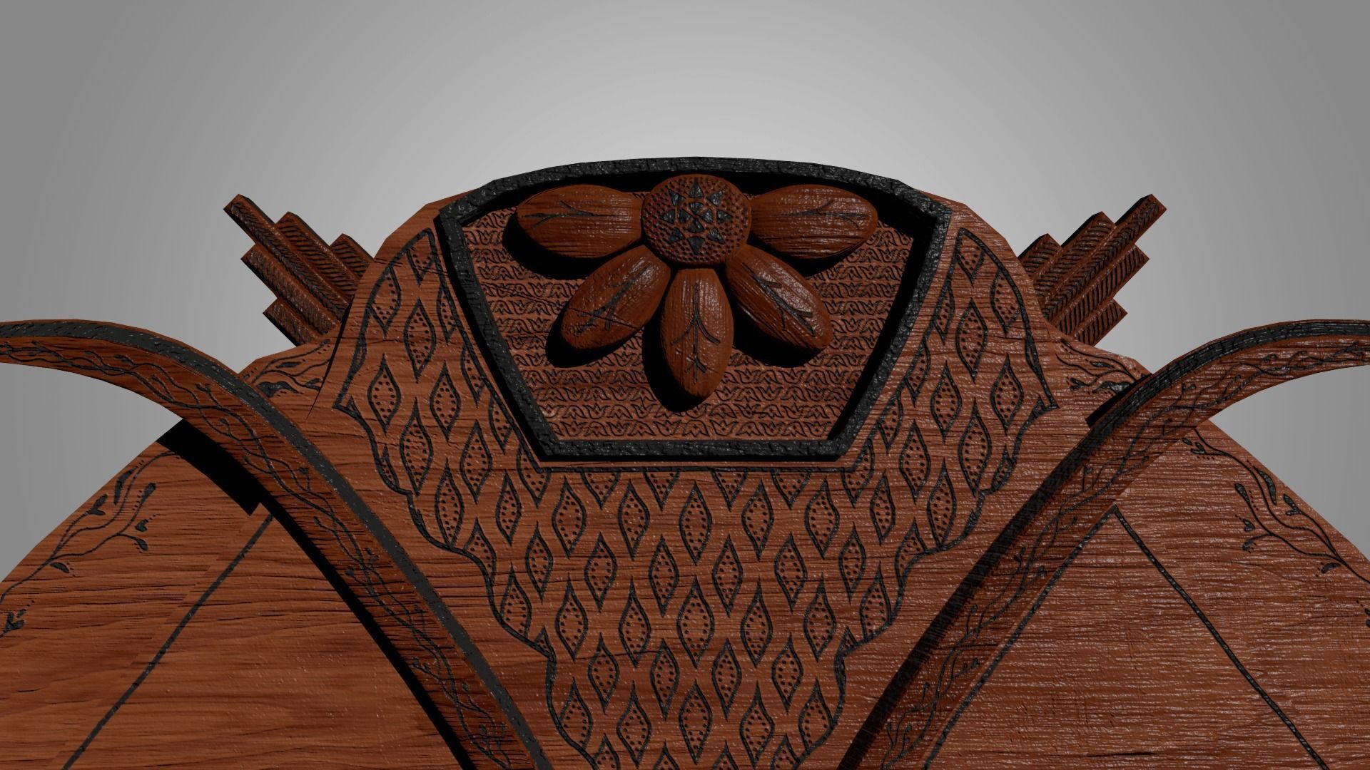 Pyrography Wall Hanging 3D model | CGTrader