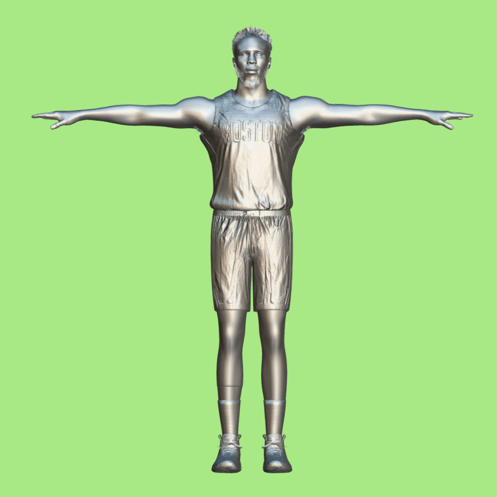 T-Pose Rigged Jayson Tatum Boston Celtics NBA 3D model animated rigged ...