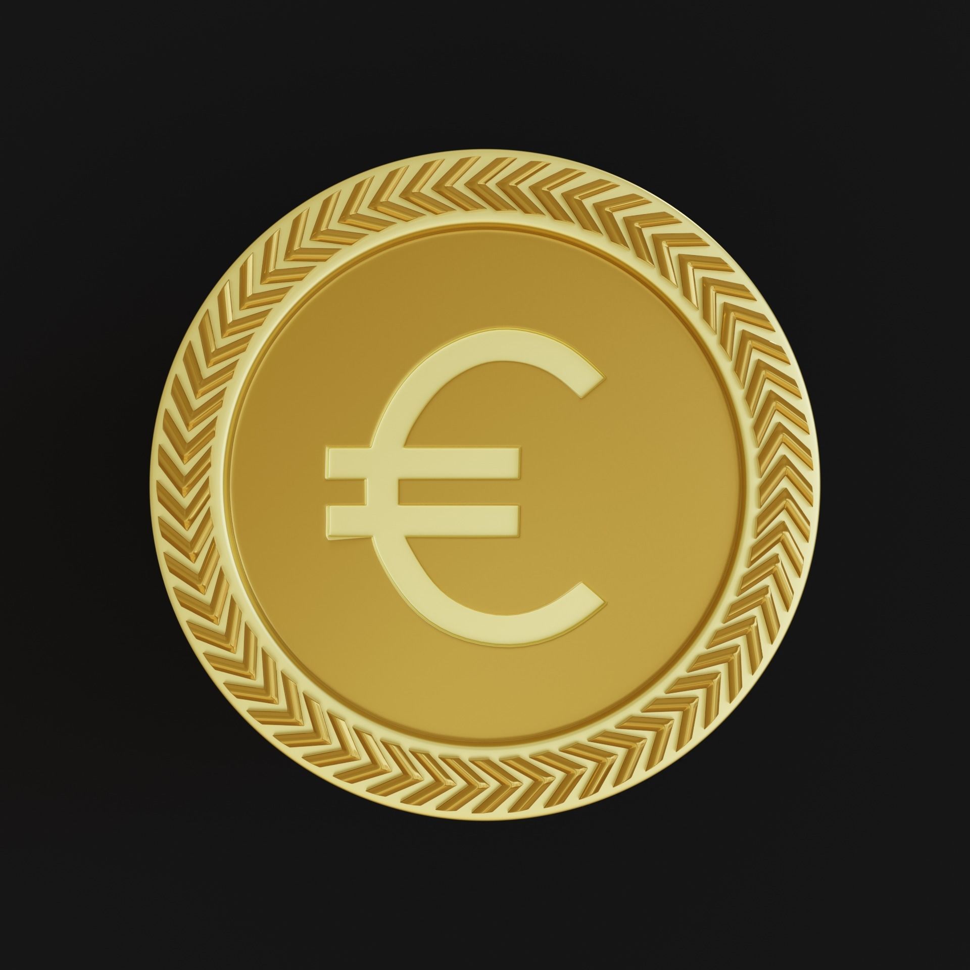 euro coin free 3D model 3D printable | CGTrader