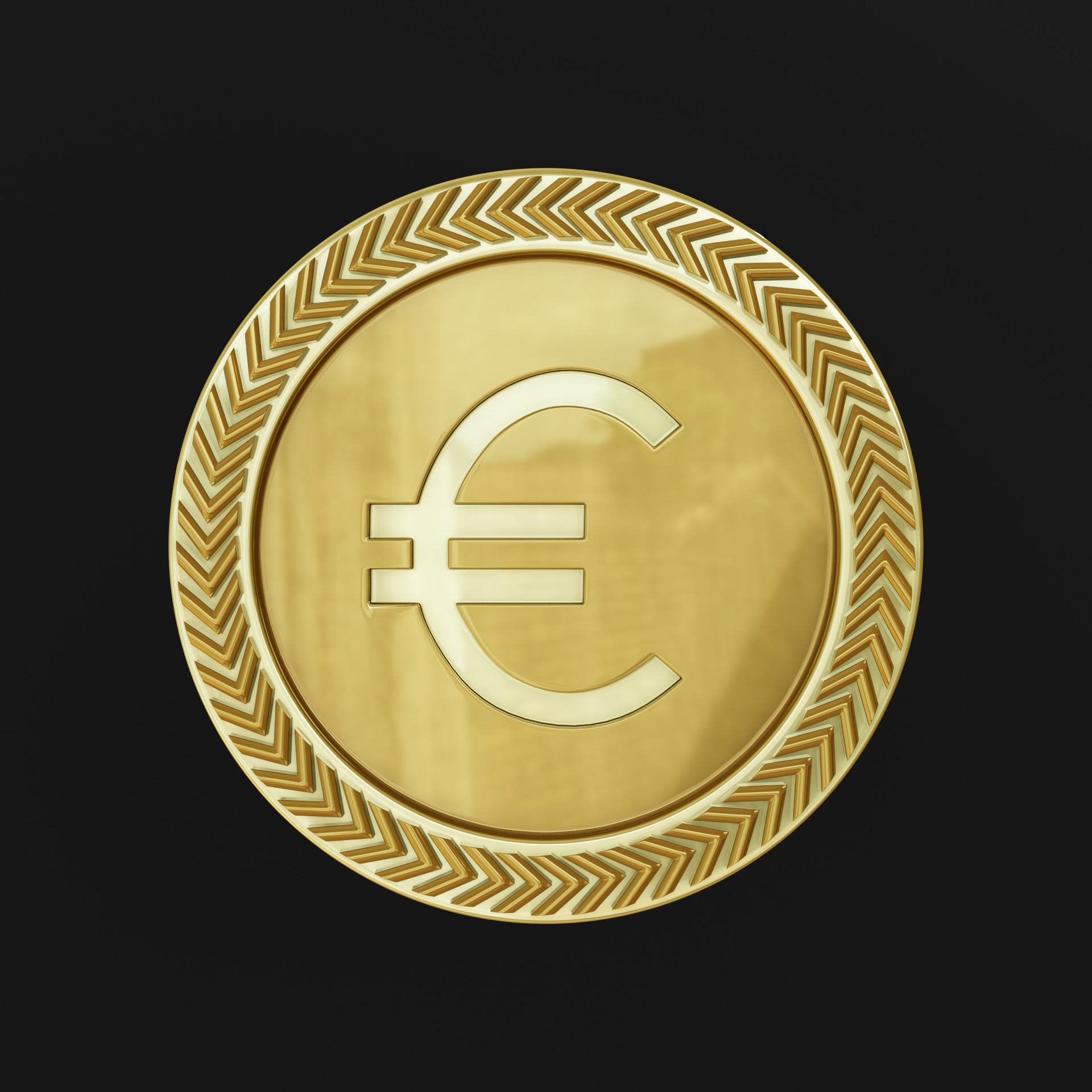 euro coin free VR / AR / low-poly 3D model 3D printable | CGTrader
