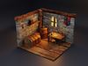 3D model Medieval Study room remake VR / AR / low-poly | CGTrader