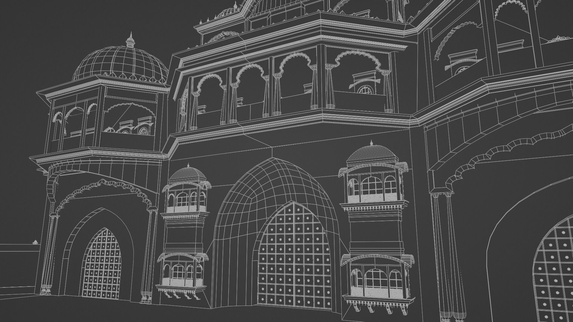 Indian architecture 3D model | CGTrader