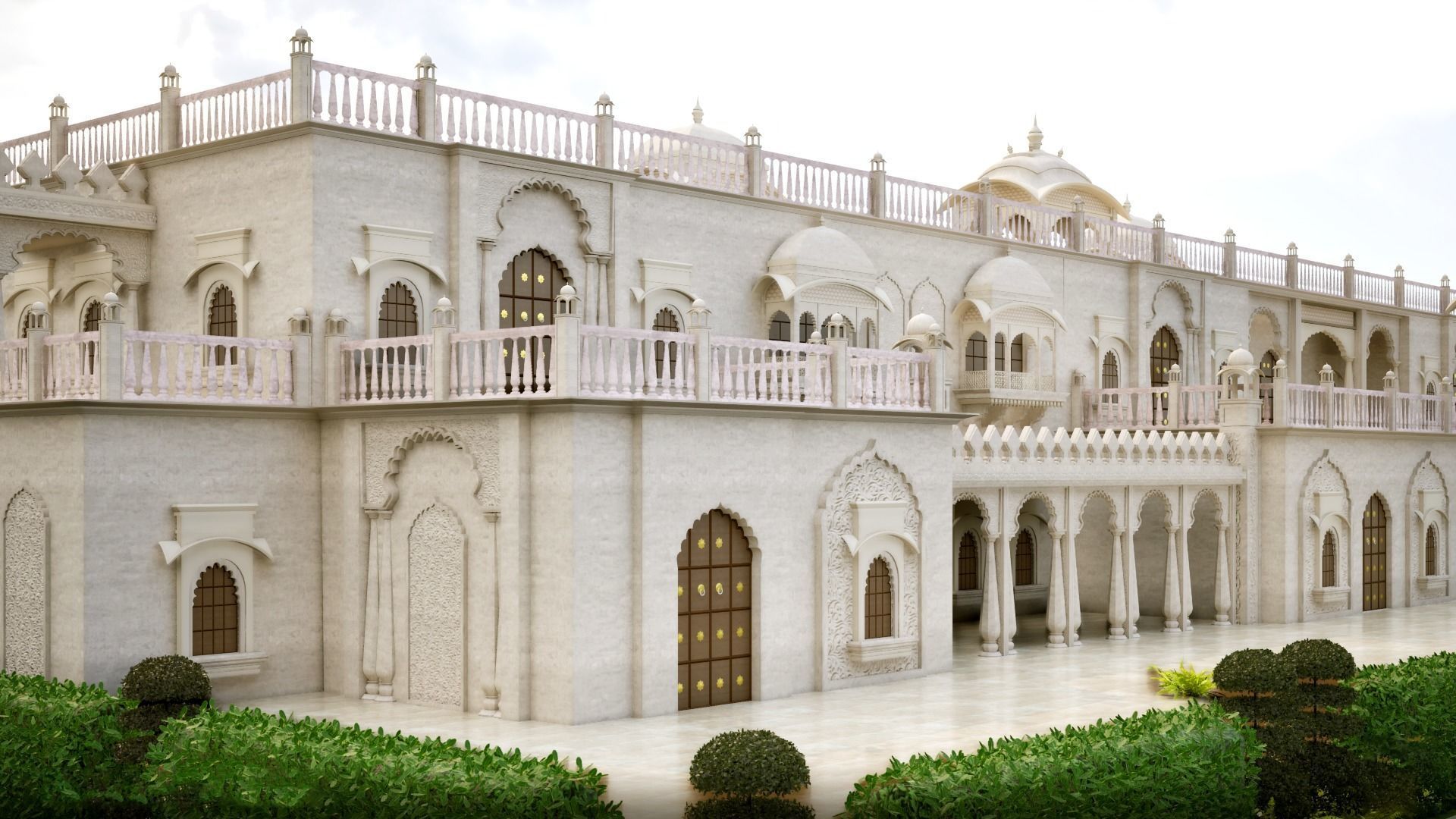 Indian architecture 3D model | CGTrader