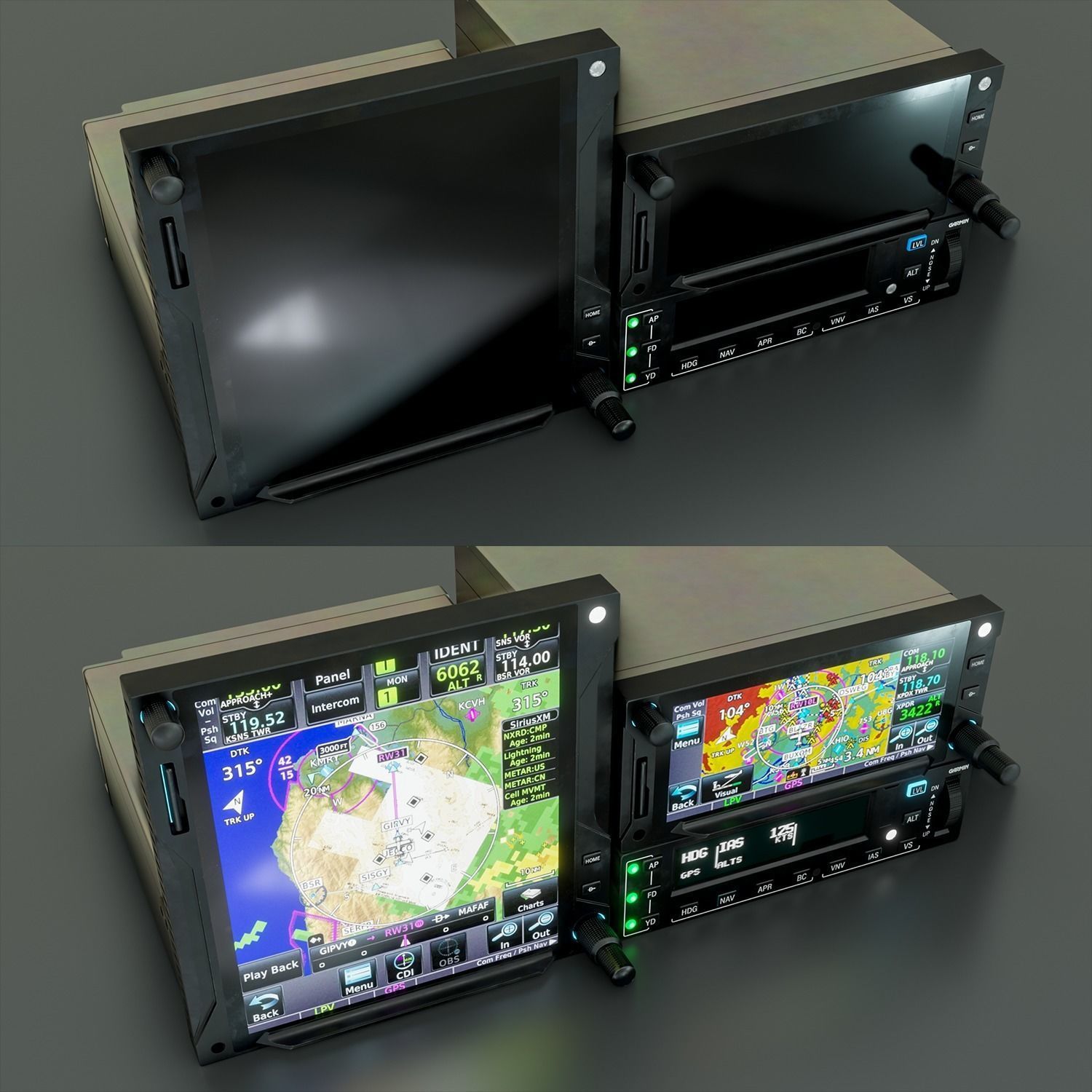 3D model Aircraft Navigation part 1 VR / AR / low-poly | CGTrader