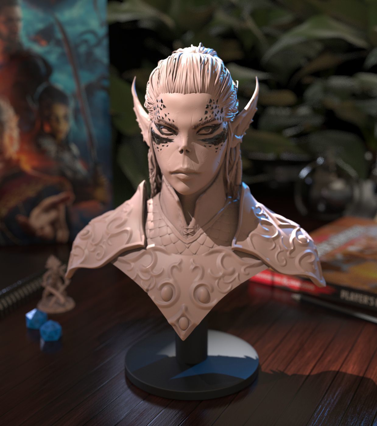 LAEZEL BUST BALDURS GATE 3 3D model 3D printable | CGTrader