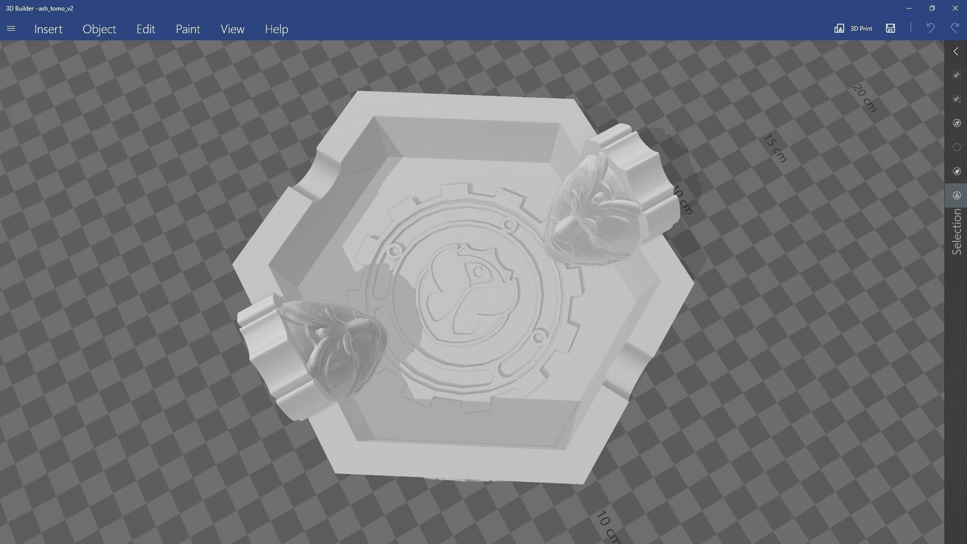 Tomorrowland Ashtray v2 3D model | CGTrader
