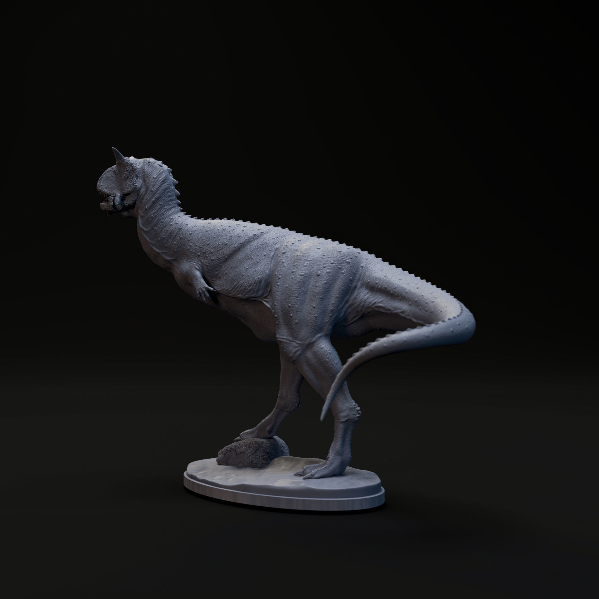 Carnotaurus eating 1-35 scale pre-supported dinosaur 3D model 3D ...