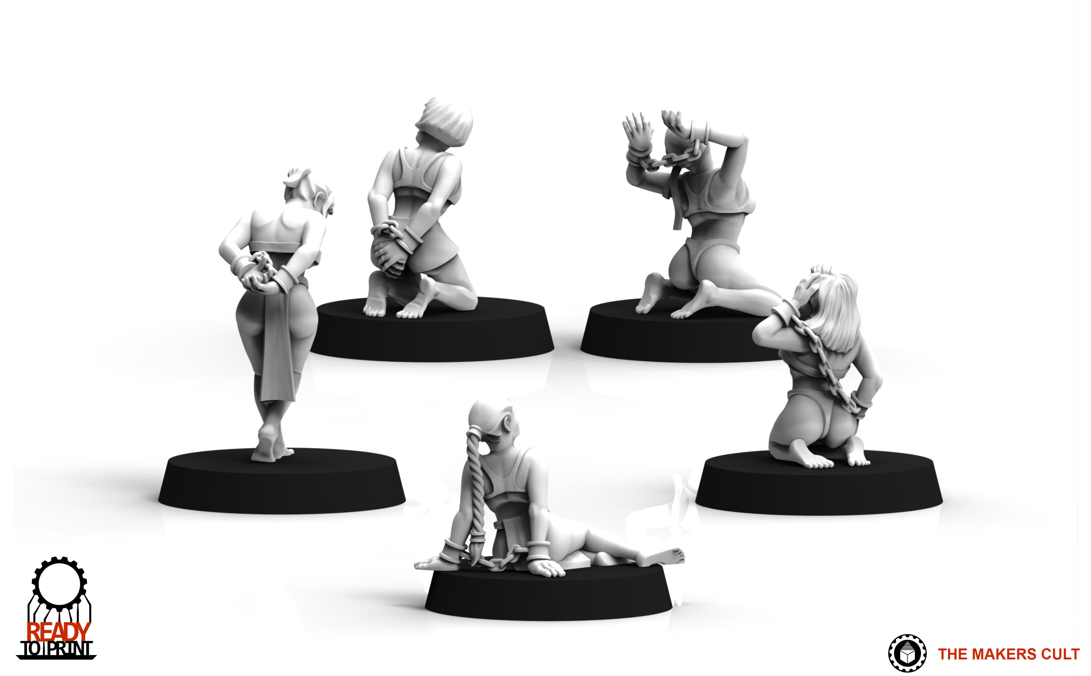 Universal Guard - Prisoner Slaves free 3D model 3D printable | CGTrader
