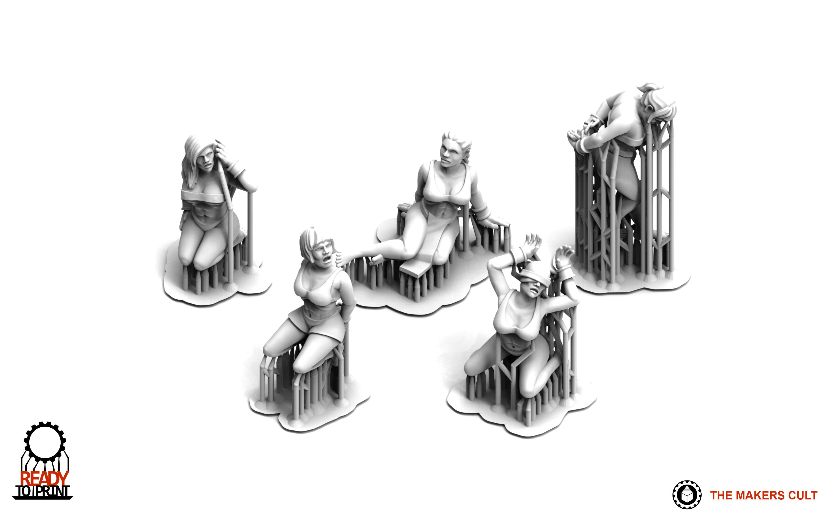 Universal Guard - Prisoner Slaves free 3D model 3D printable | CGTrader