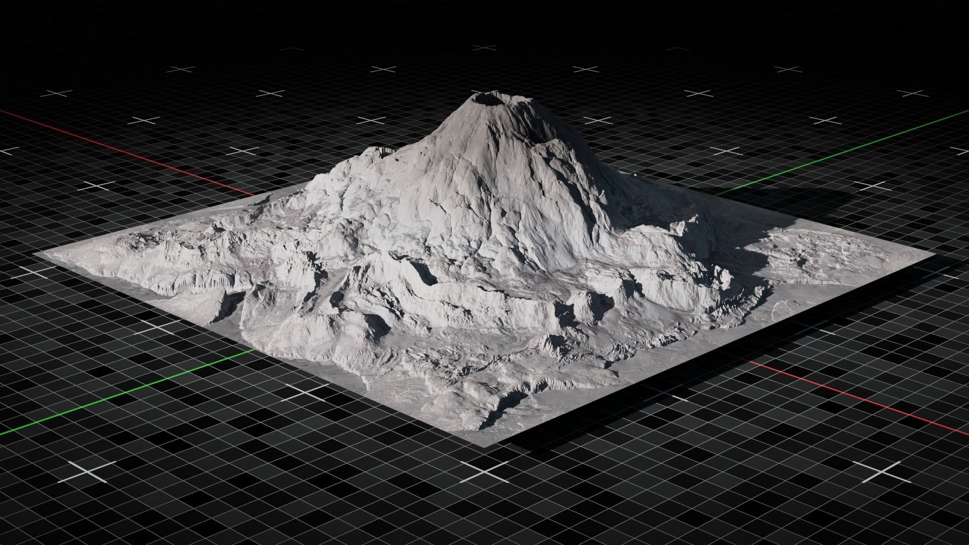 Volcano version 2 3D model | CGTrader
