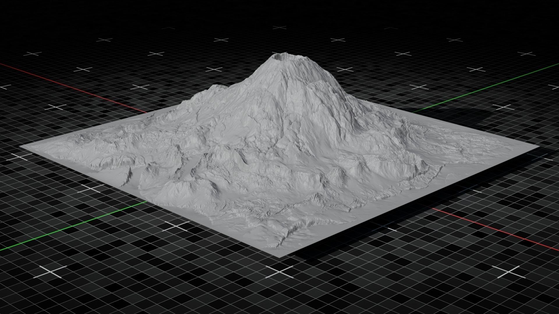 Volcano version 2 3D model | CGTrader